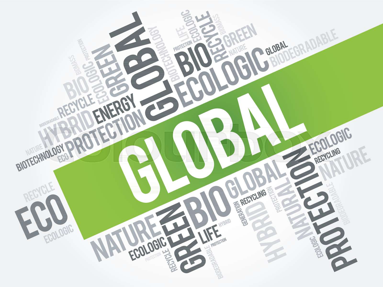 Global word cloud | Stock vector | Colourbox