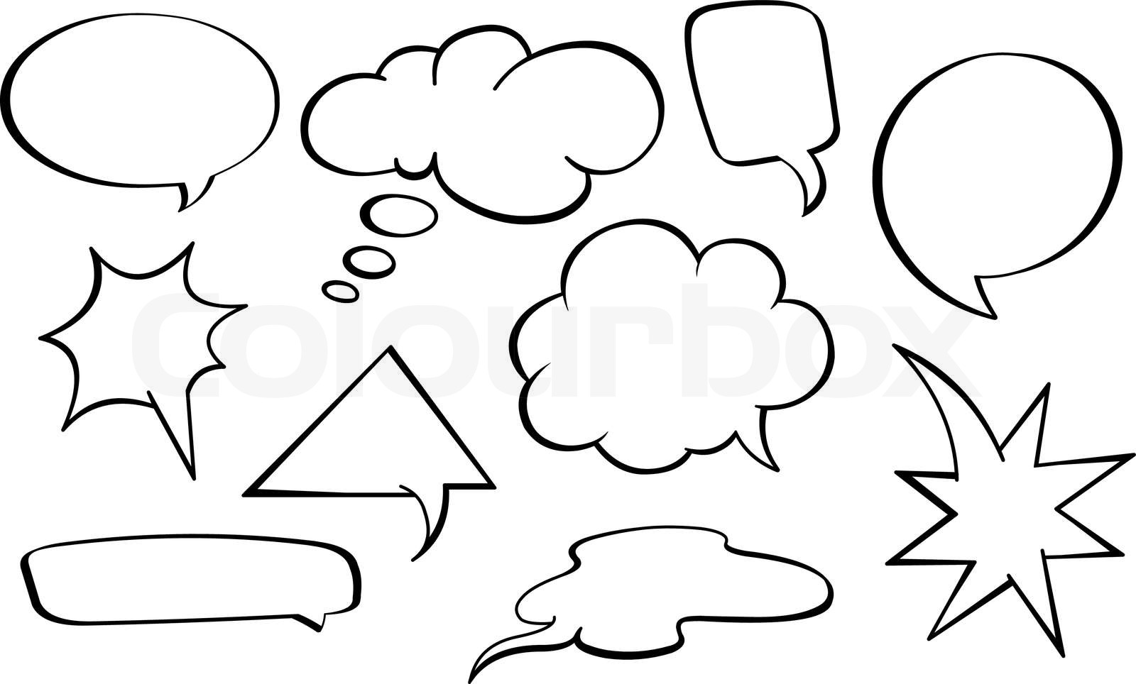Sprechblasen gesetzt | Stock-Vektor | Colourbox