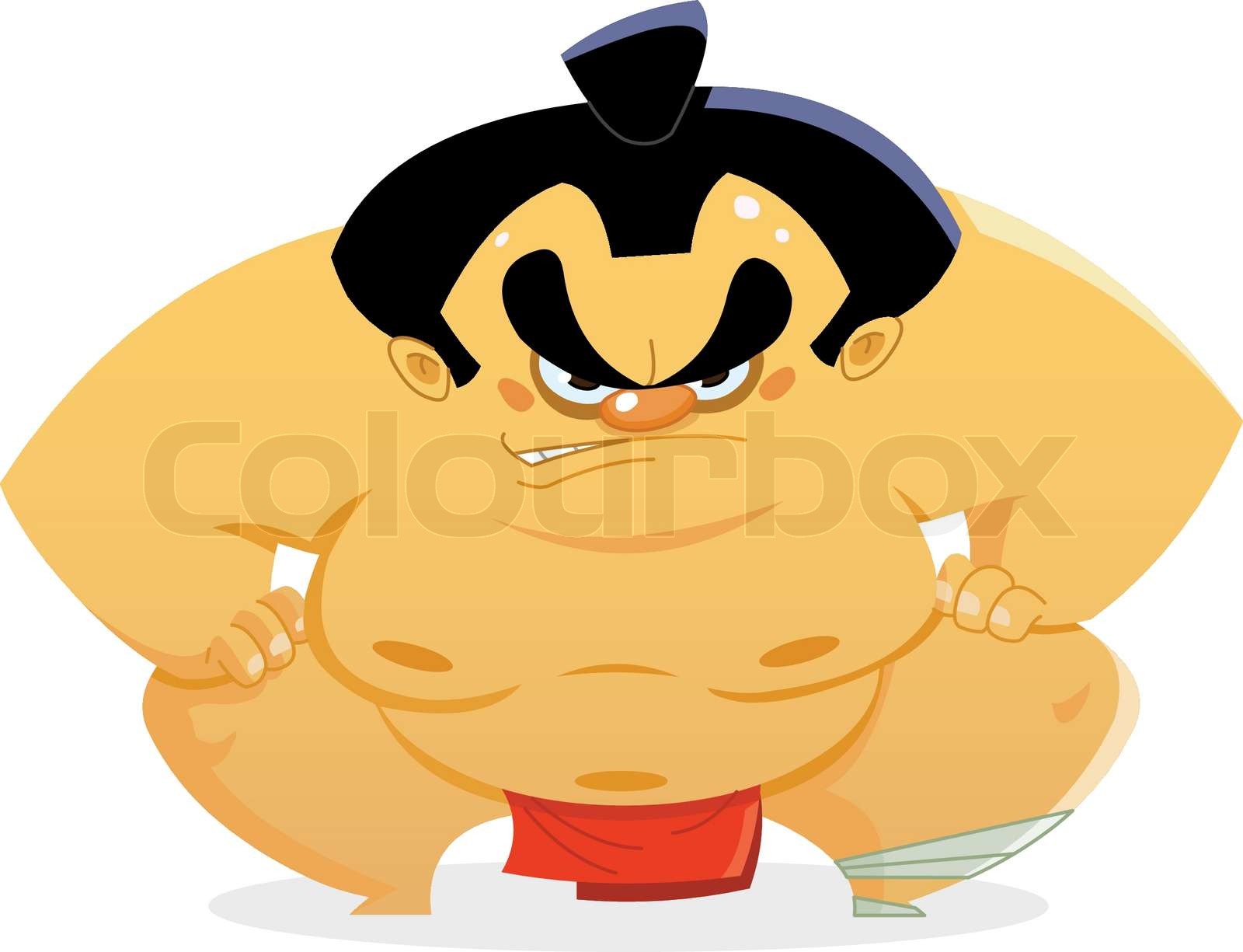 Sumo wrestler | Stock vector | Colourbox