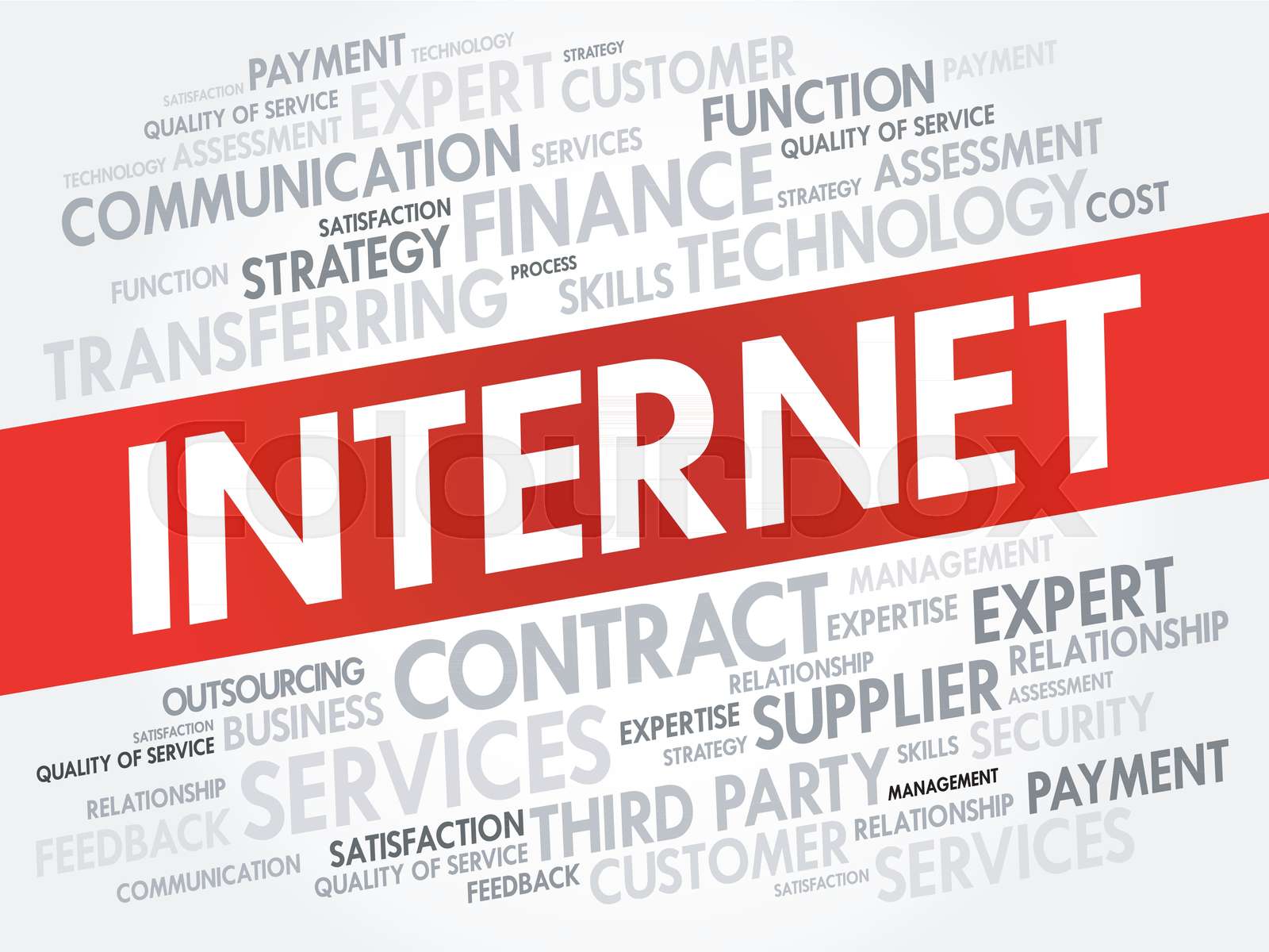 Internet word cloud collage | Stock vector | Colourbox