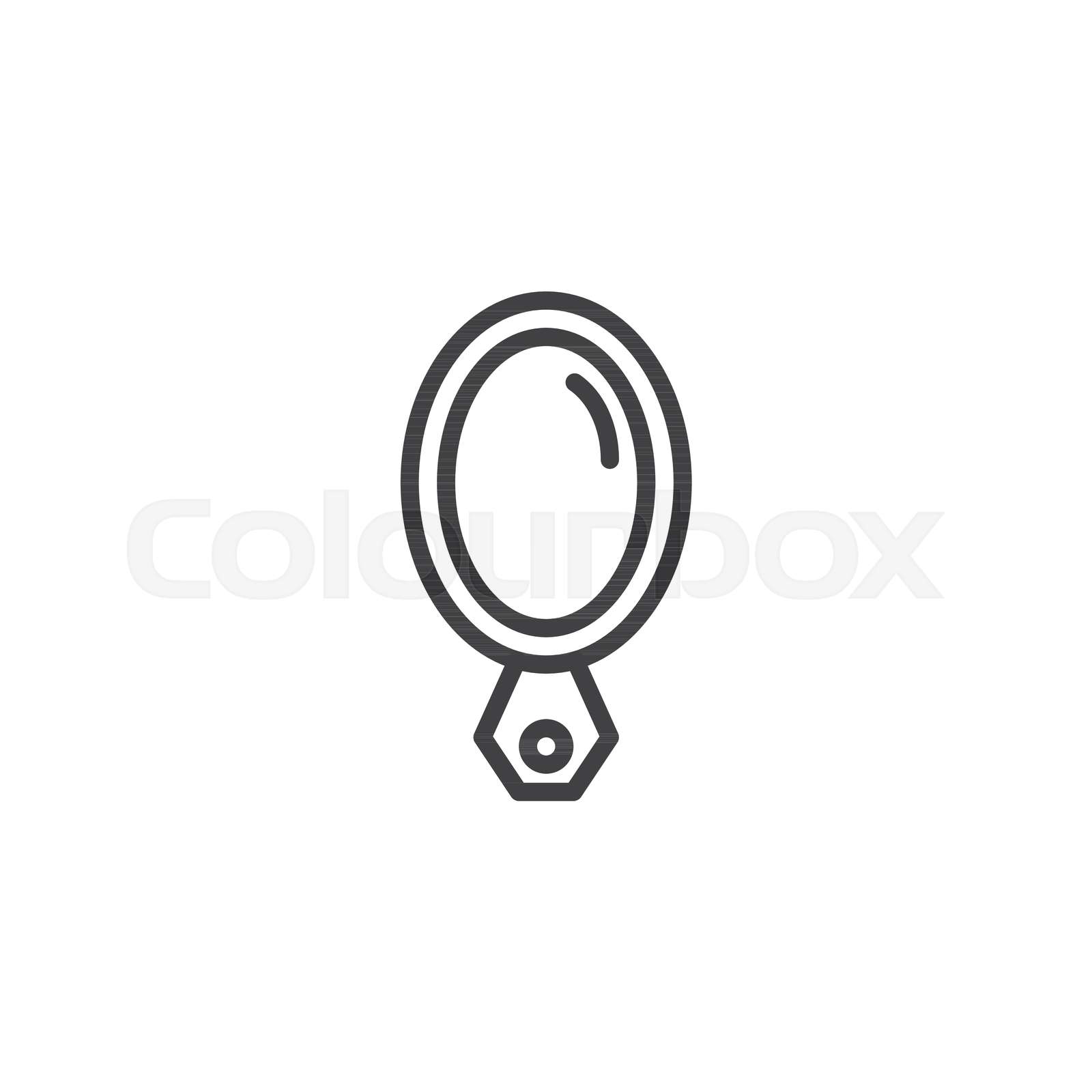 Hand Mirror Outline