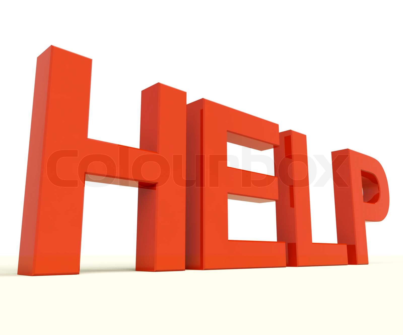 Help Letters As Symbol For Support And Advice | Stock image | Colourbox