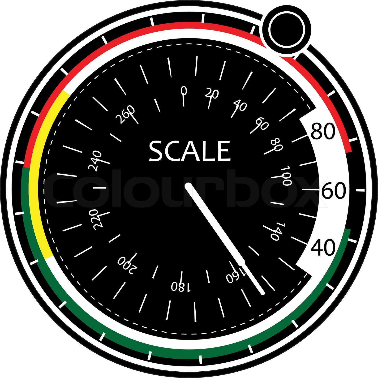 Scale pointer to the controller Vector illustration | Stock vector ...