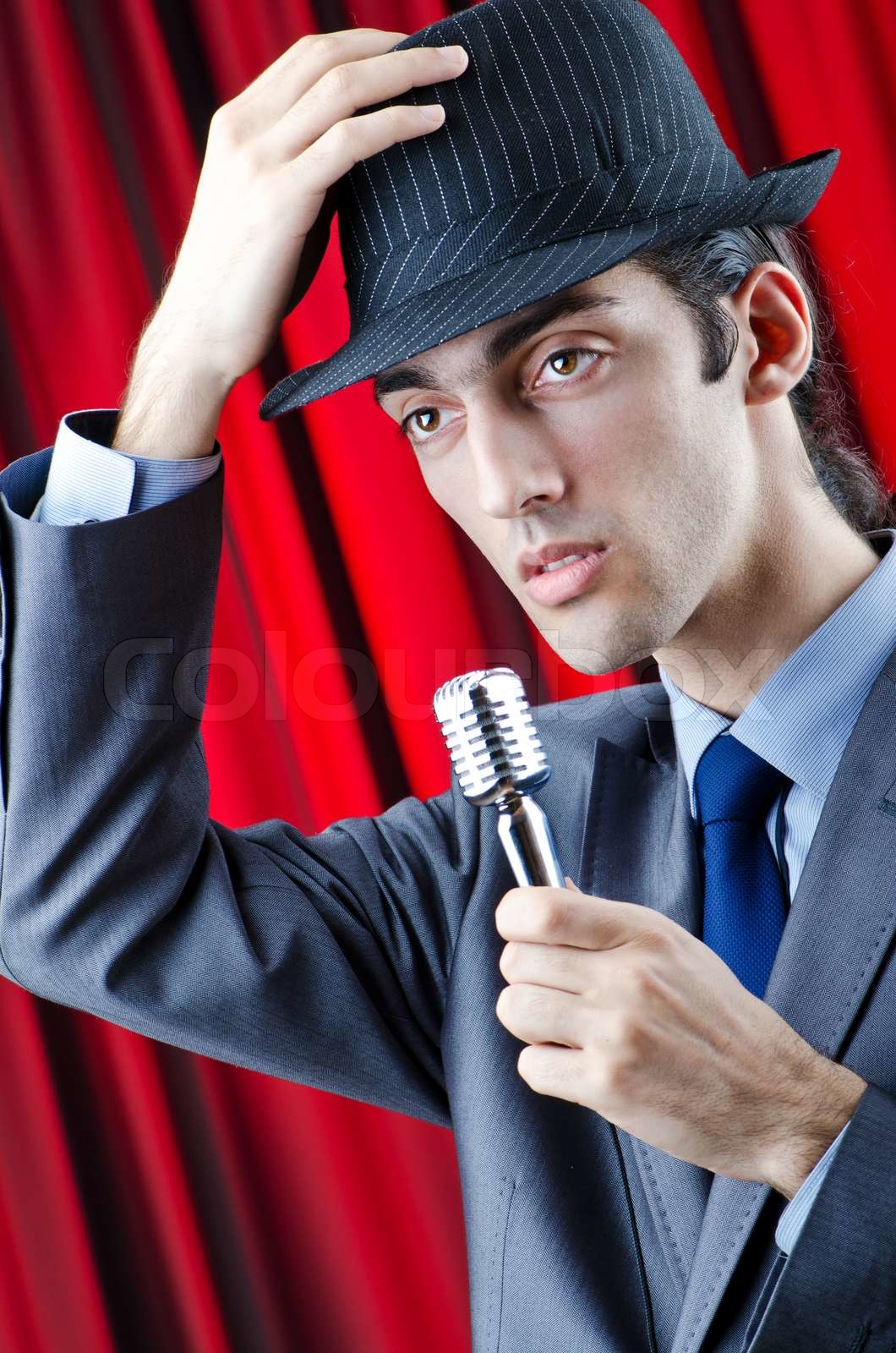 Man performing at the concert | Stock image | Colourbox