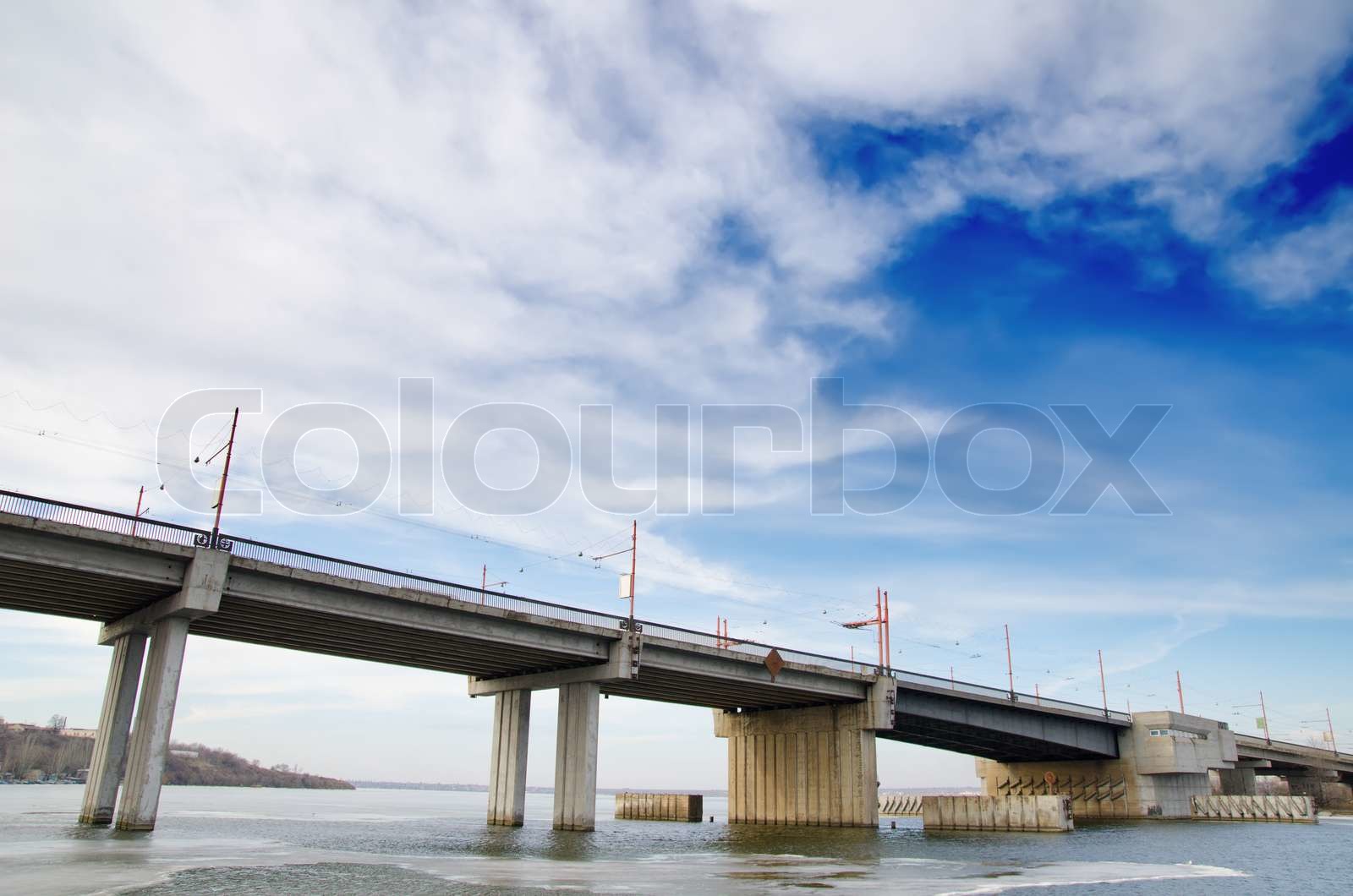 bridge over river | Stock image | Colourbox