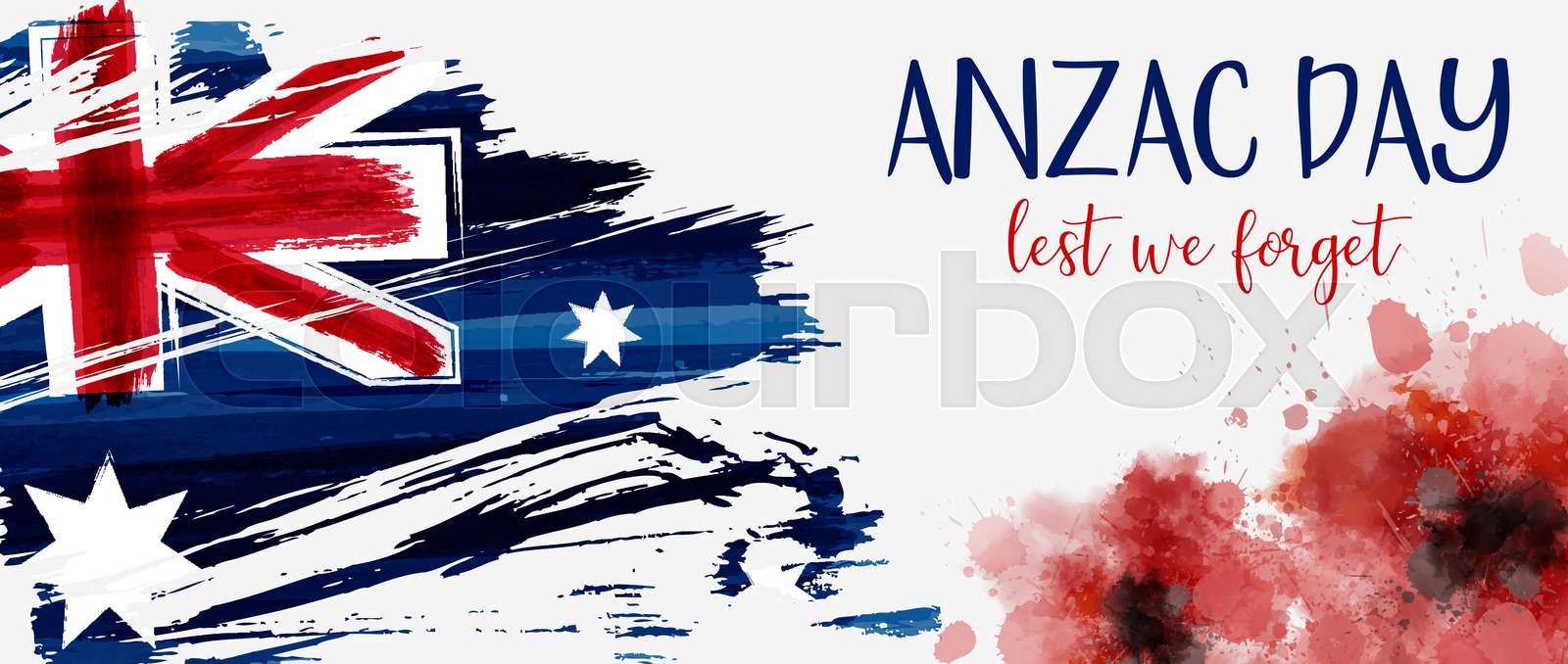 Anzac Day banner | Stock vector | Colourbox