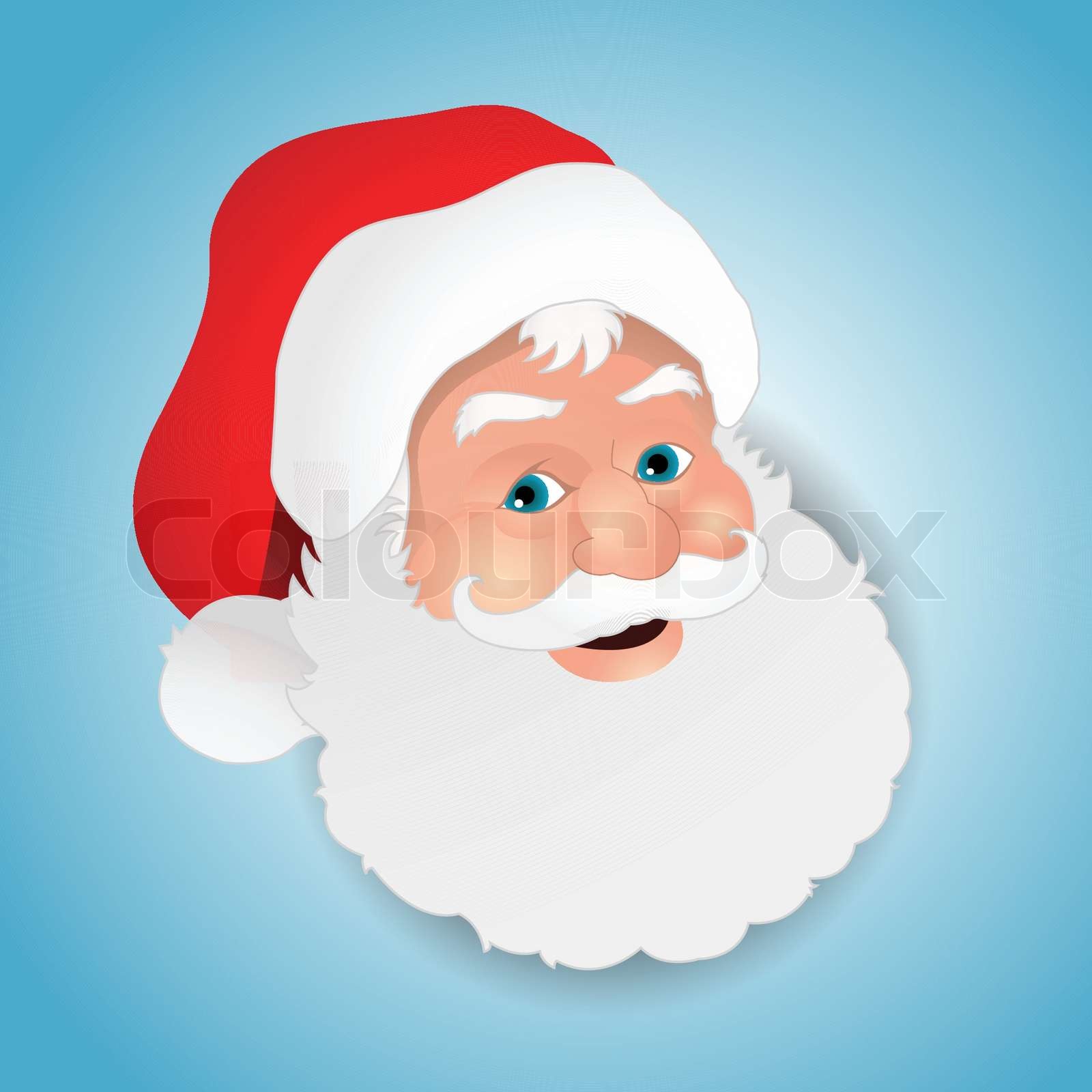 Santa claus face | Stock vector | Colourbox