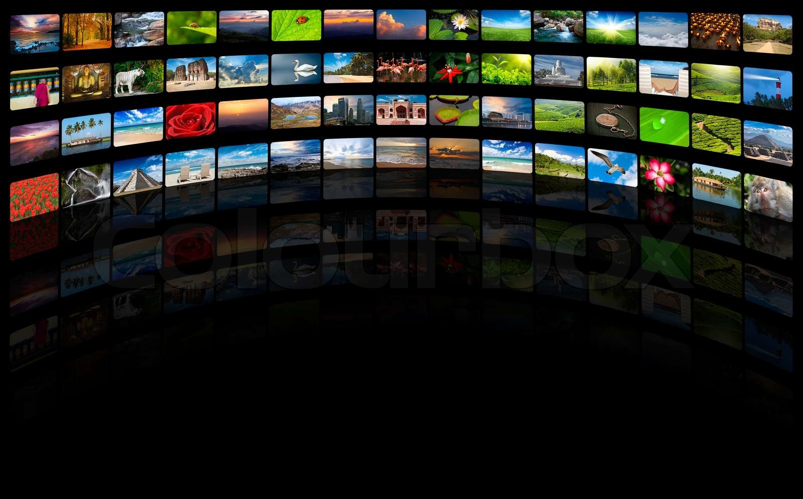 multimedia background with copyspace | Stock image | Colourbox