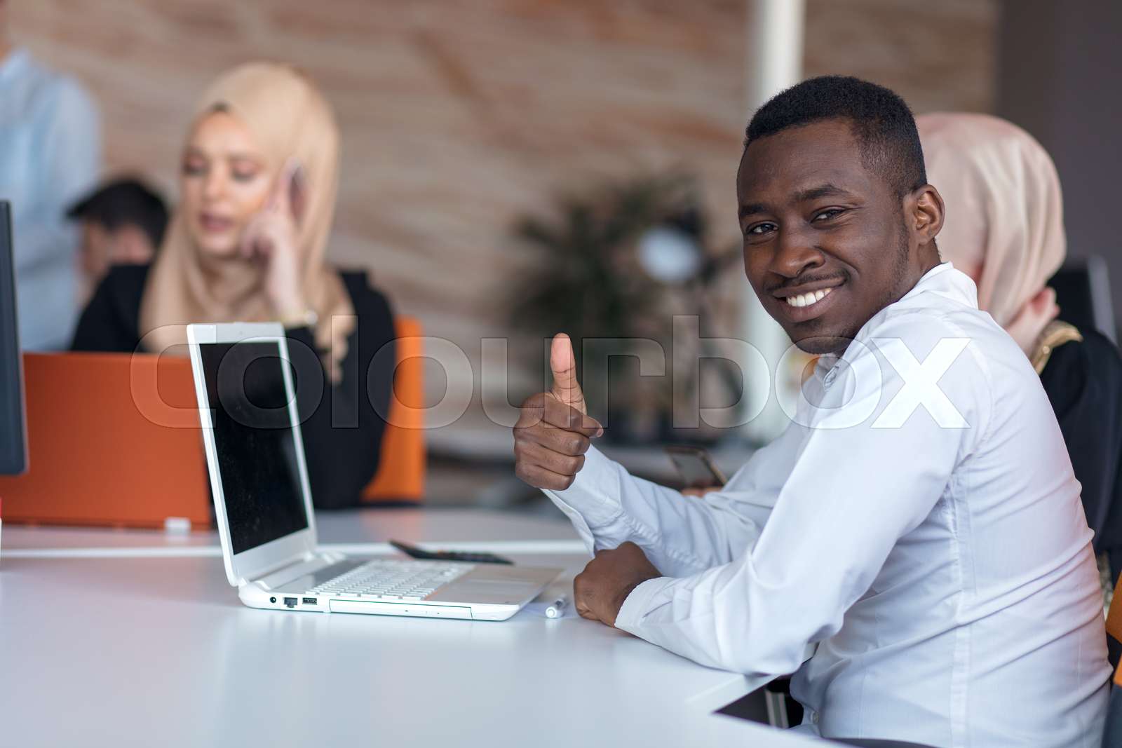 Startup business people group working everyday job at modern office ...