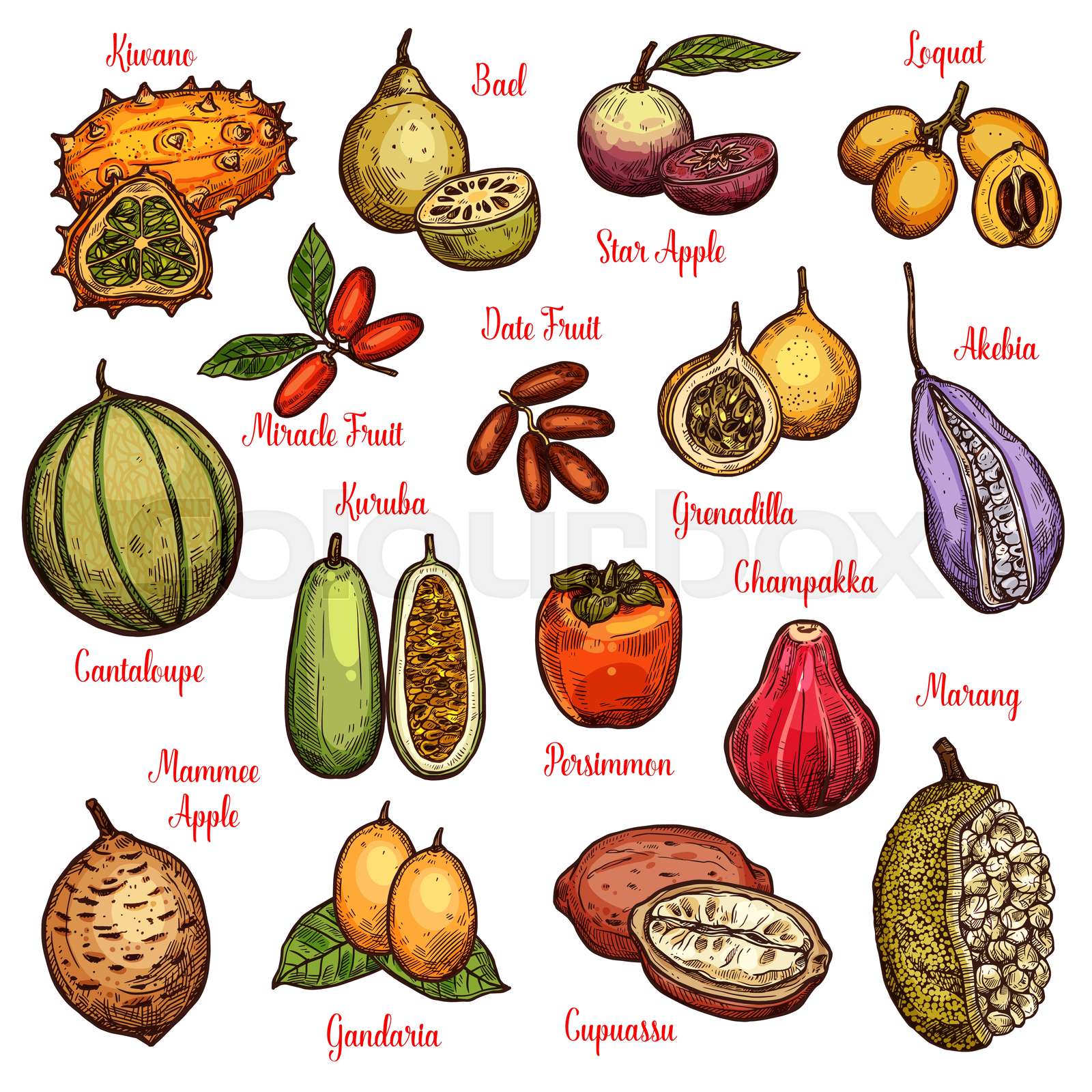 Exotic Fruits Names