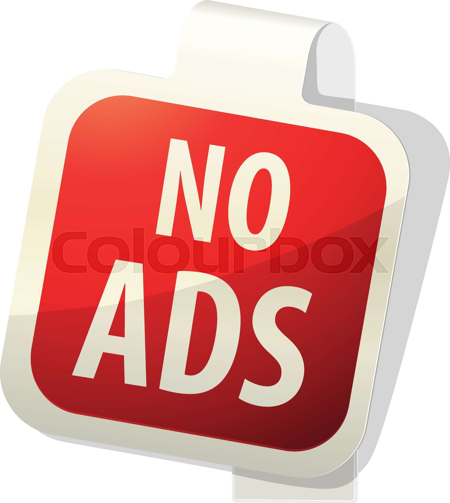 NO ADS sign | Stock vector | Colourbox