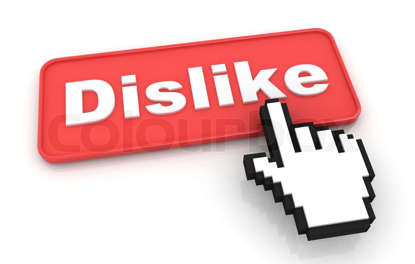 Red Dislike Button
