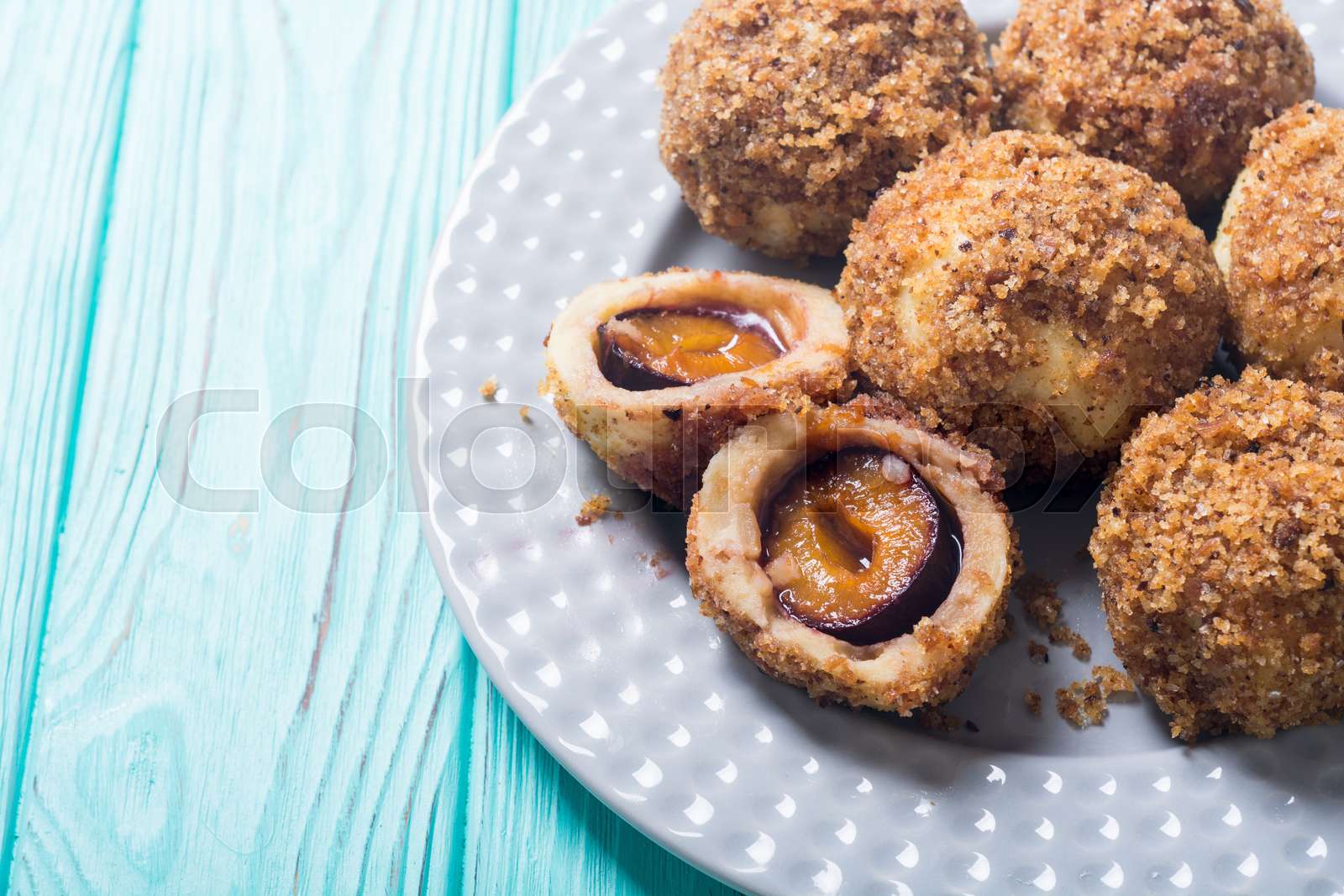 Traditional Austrian plum dumplings | Stock image | Colourbox