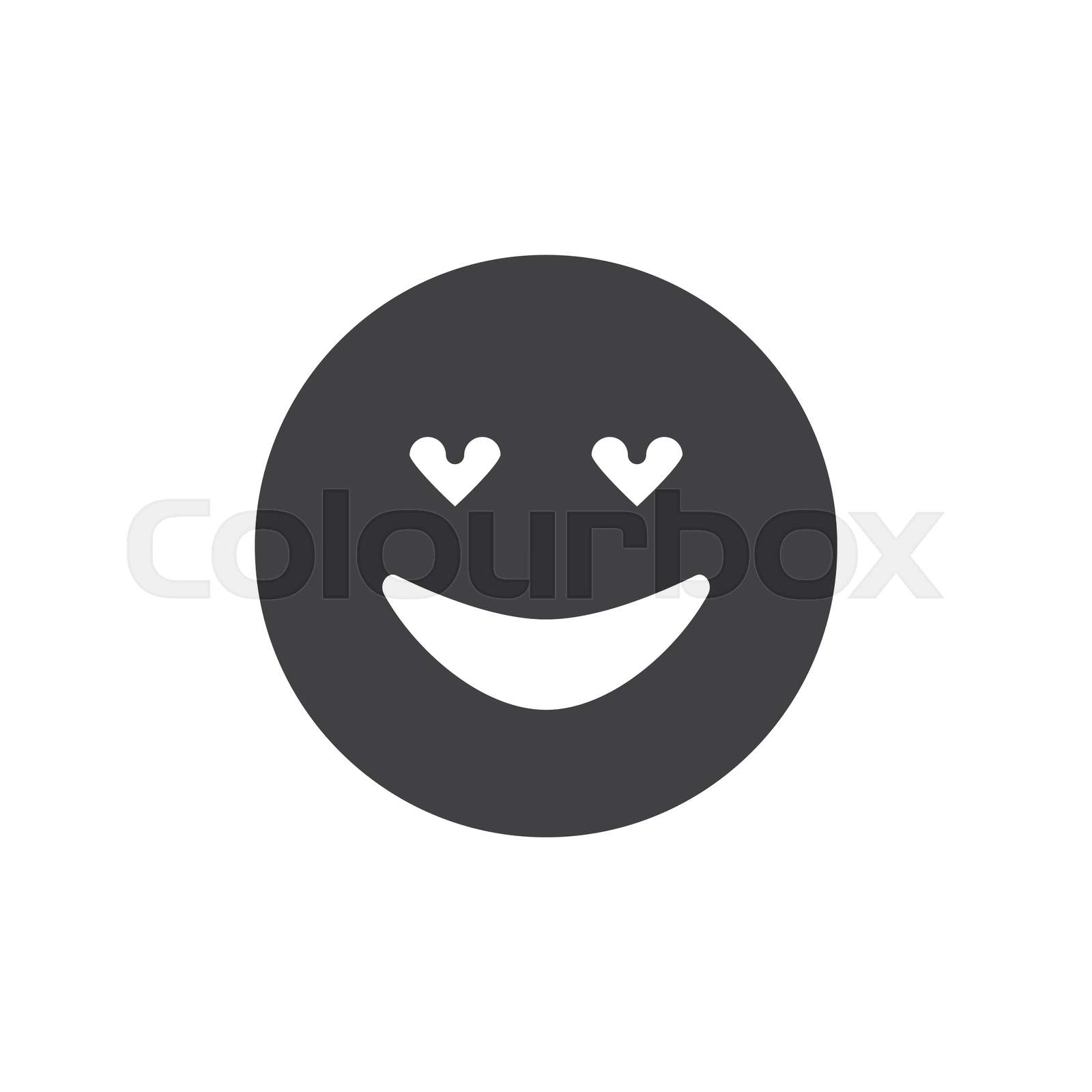 In love face emoji vector icon | Stock vector | Colourbox