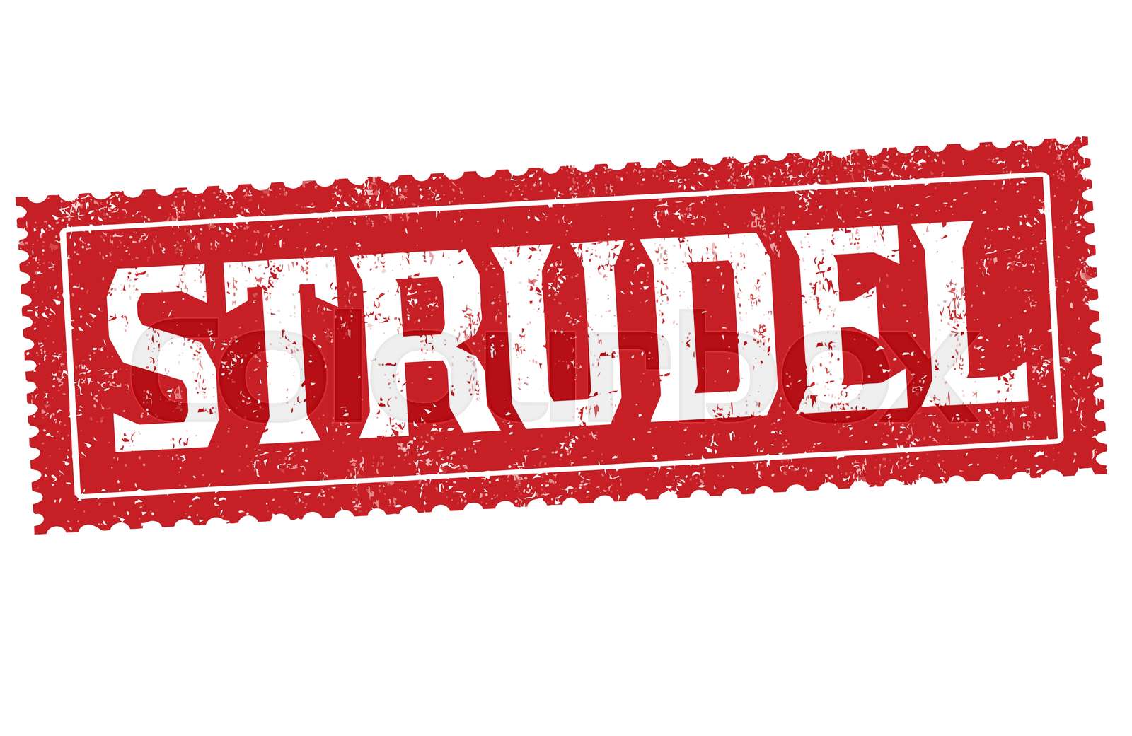 Strudel sign or stamp | Stock vector | Colourbox