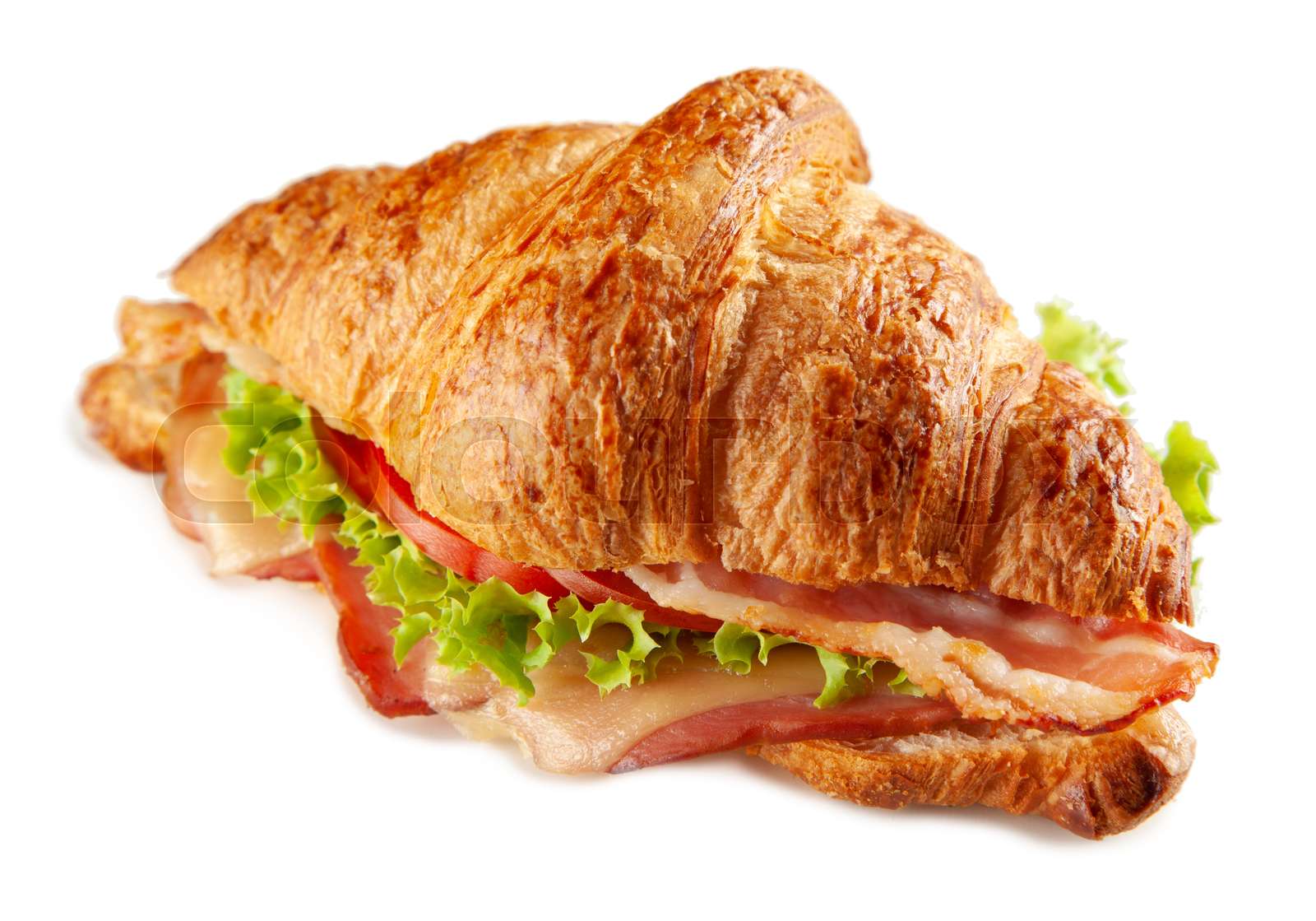 Classic BLT croissant sandwiches | Stock image | Colourbox