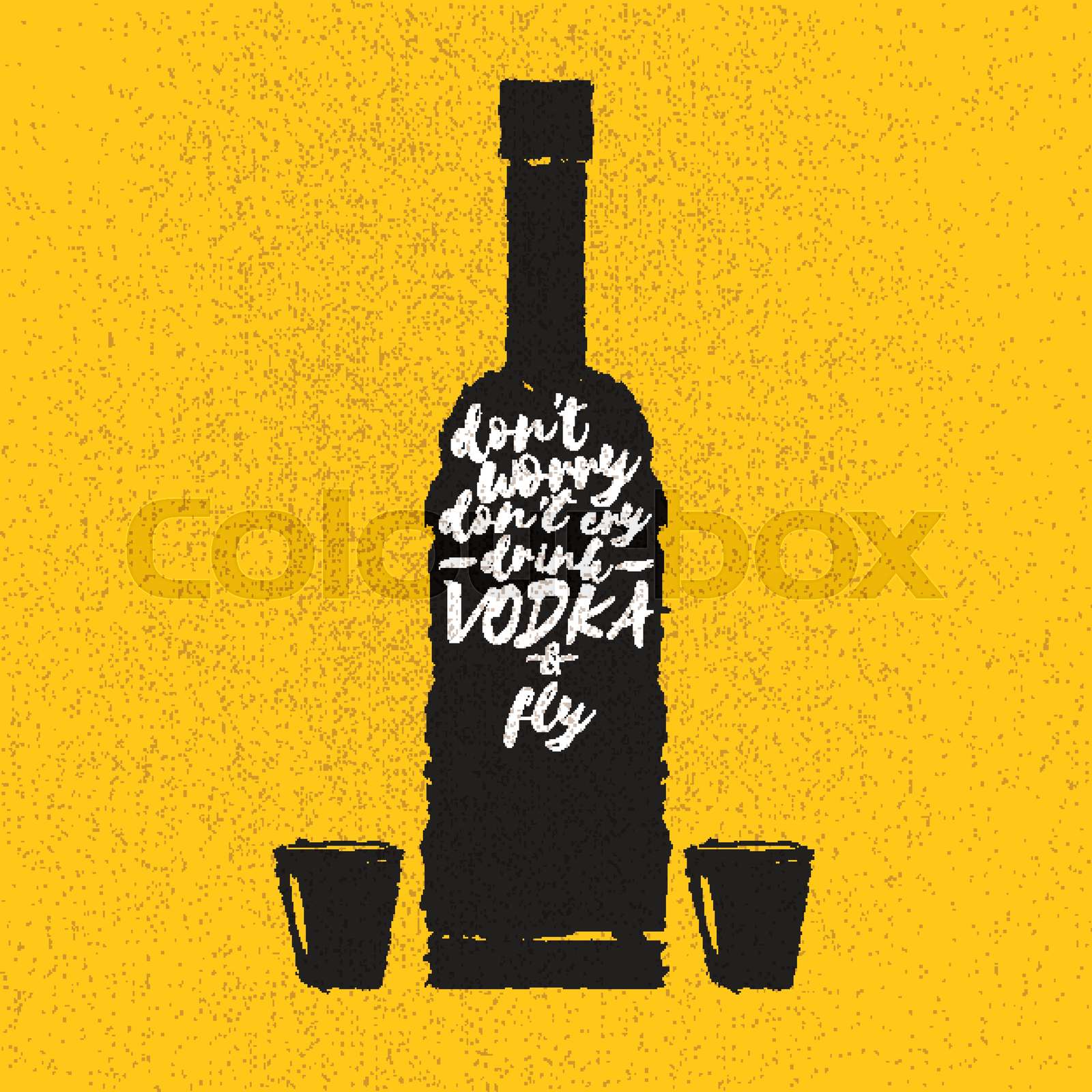 wodka, freigestellt, design | Stock-Vektor | Colourbox