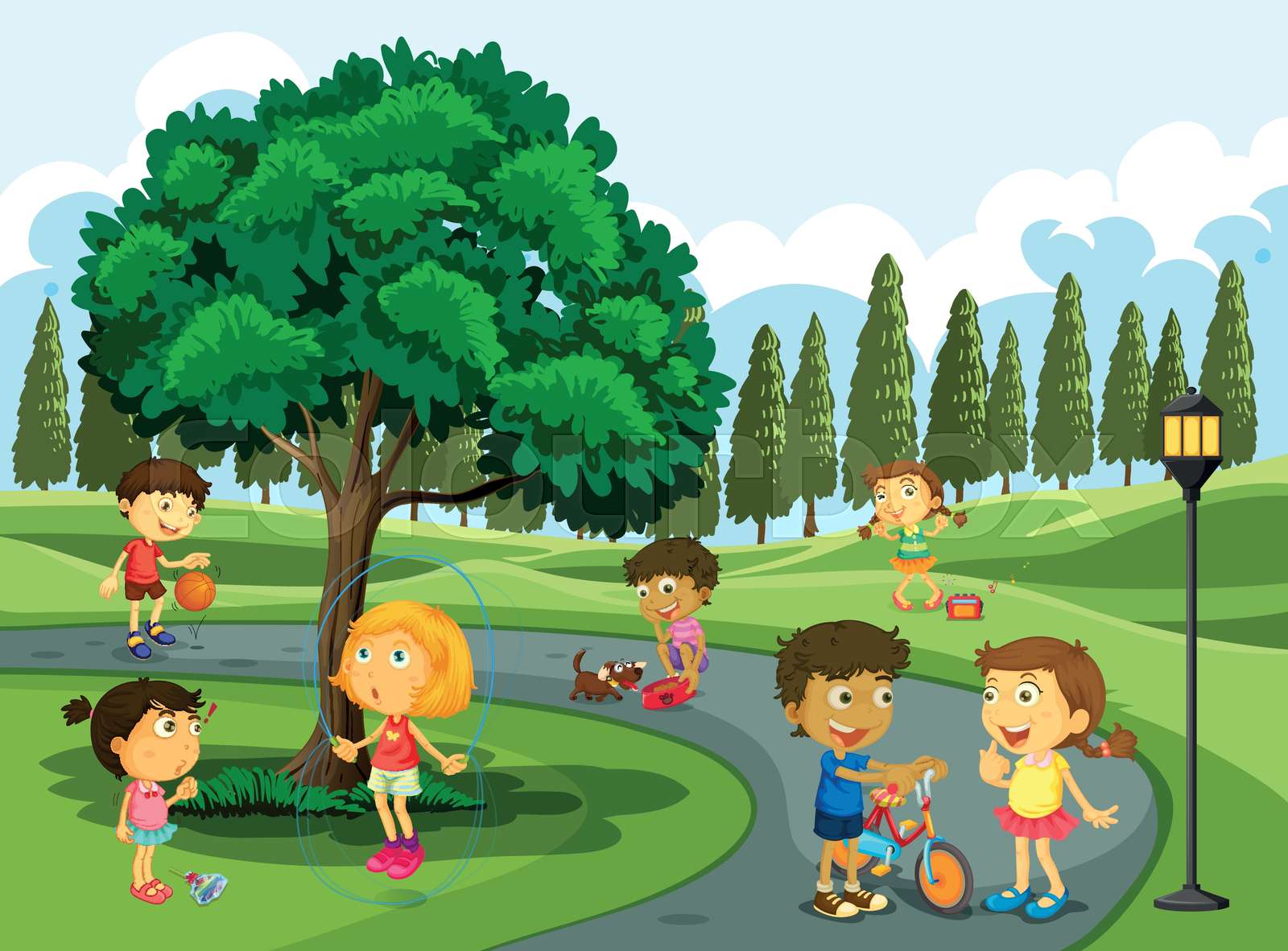 Children Playing In The Park