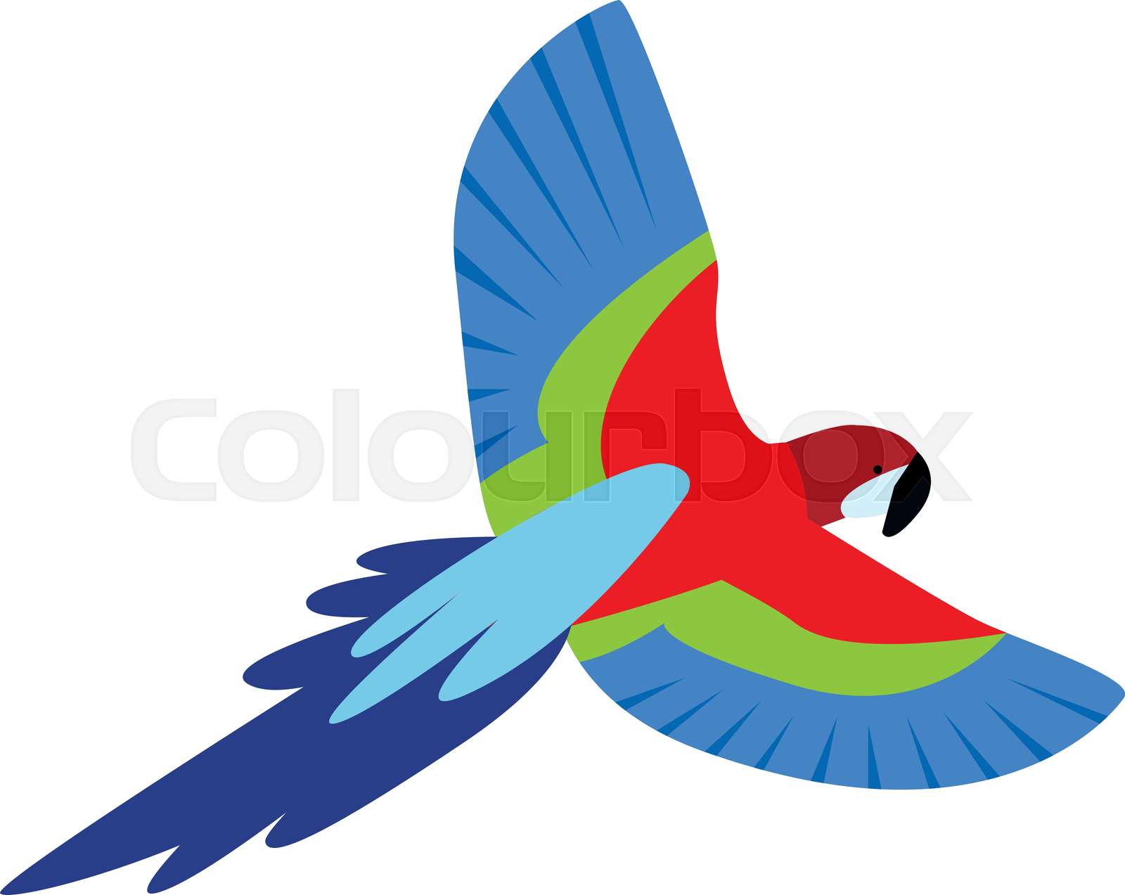 papagei, icon, flach | Stock-Vektor | Colourbox