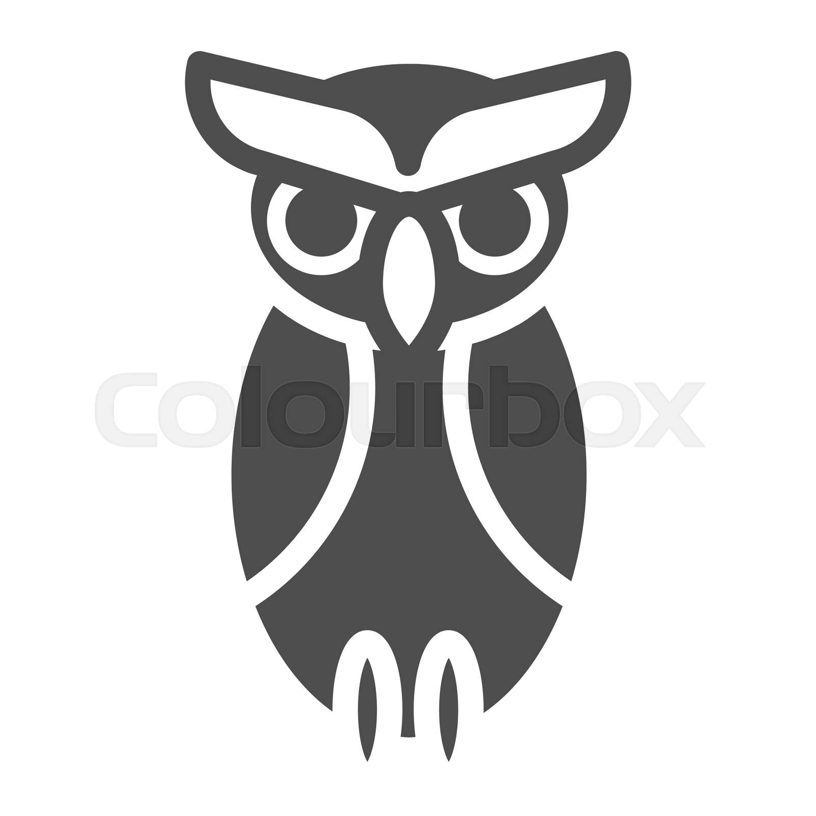 eule, wald, symbol | Stock-Vektor | Colourbox