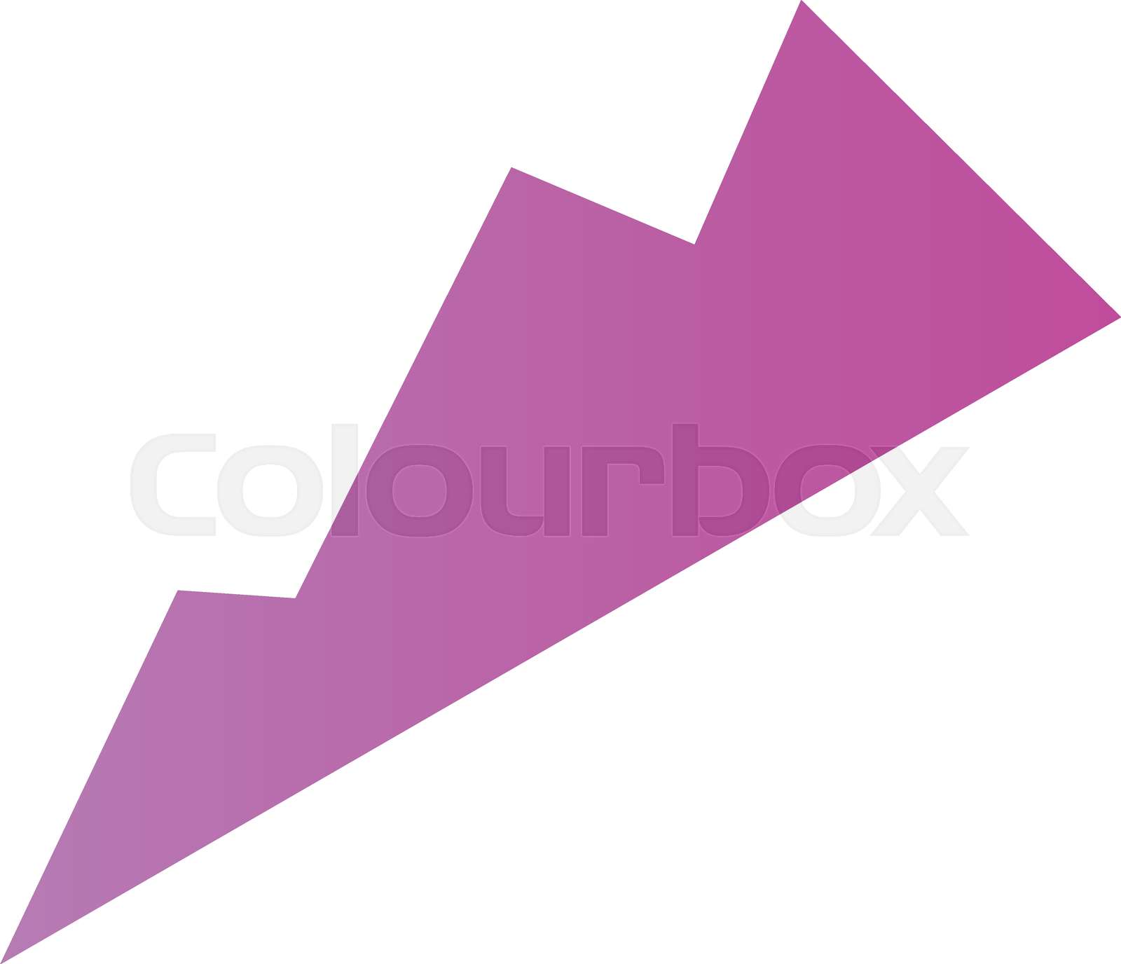 Purple graph icon, isometric style | Stock vector | Colourbox