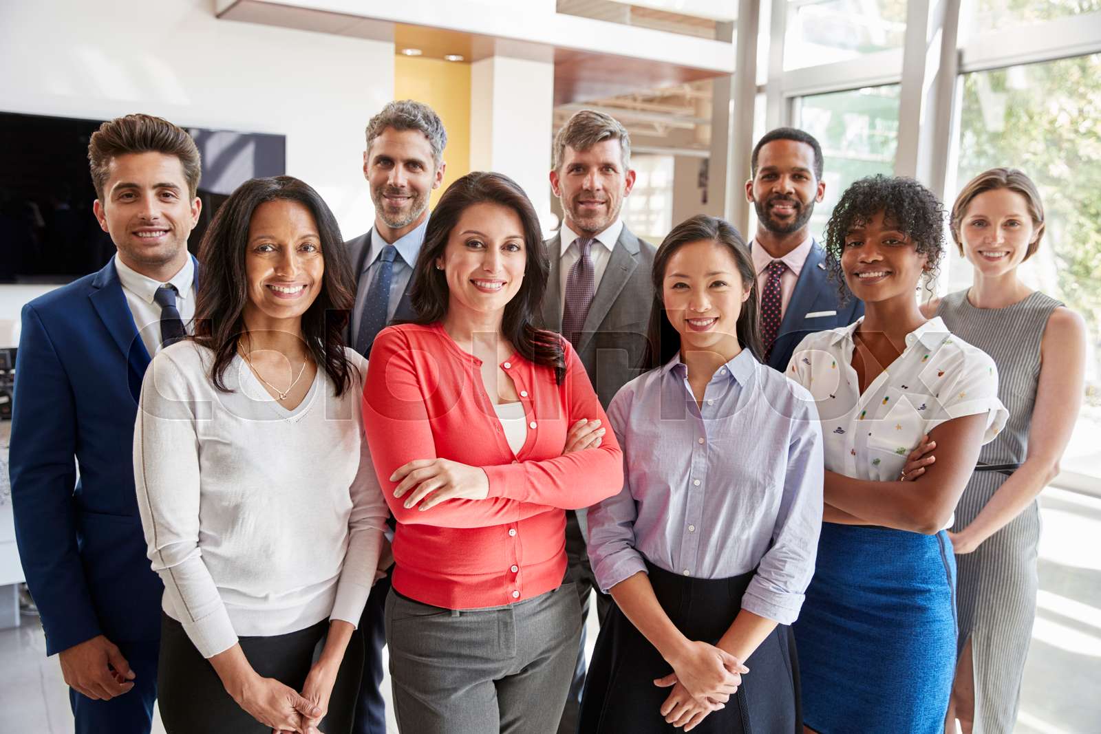 Smiling corporate business team, group portrait | Stock image | Colourbox