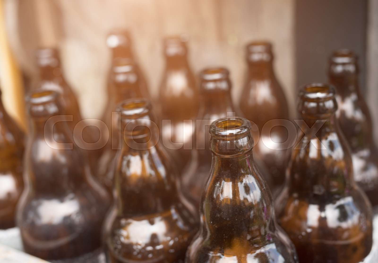Empty beer bottles | Stock image | Colourbox