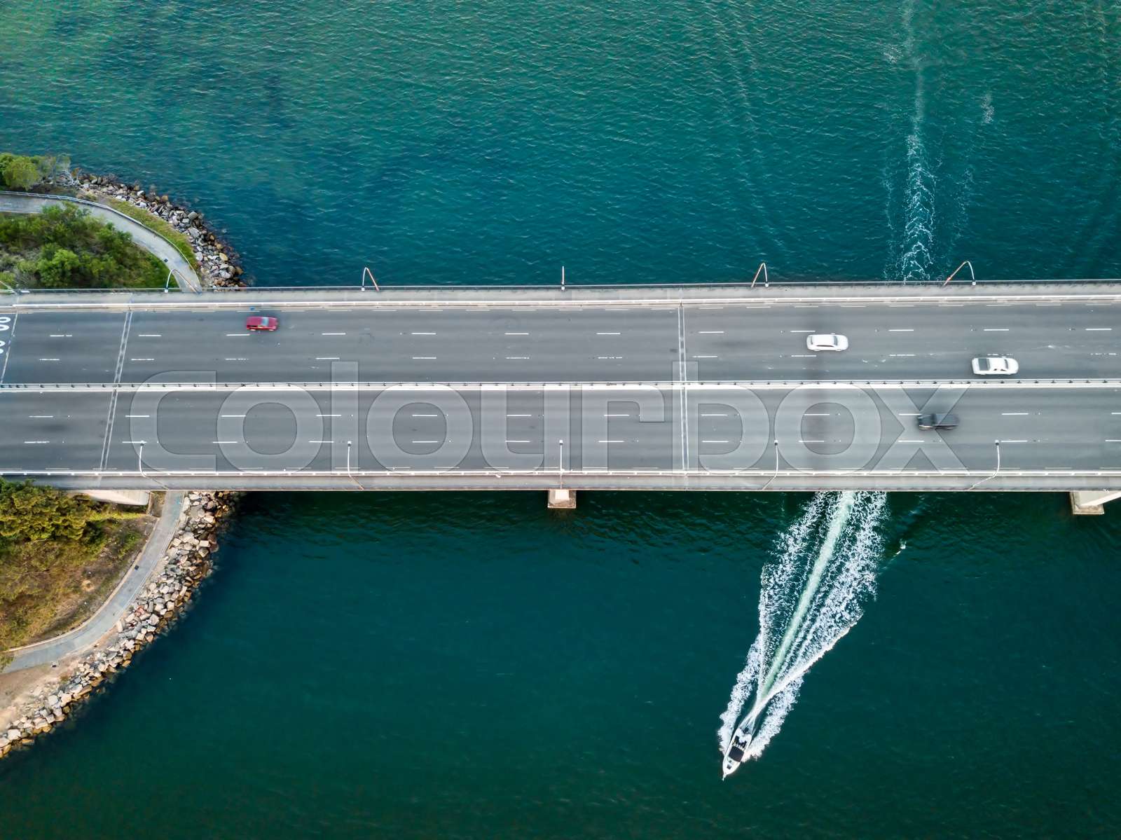 Aerial views Captain Cook Bridge Australia | Stock image | Colourbox