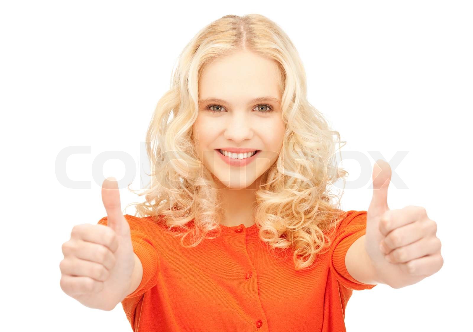 Daumen hoch | Stock Bild | Colourbox