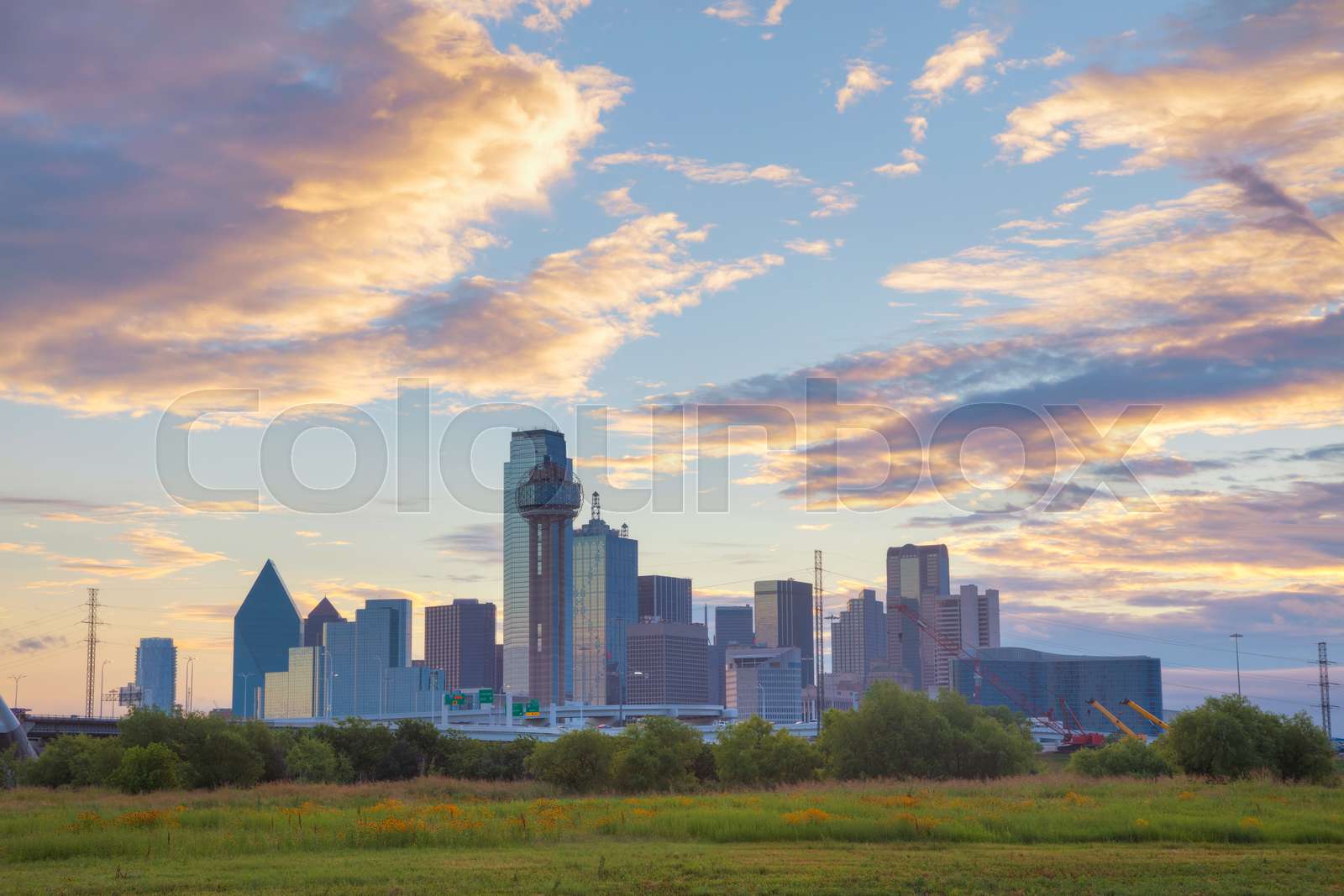 Overview of downtown Dallas | Stock image | Colourbox