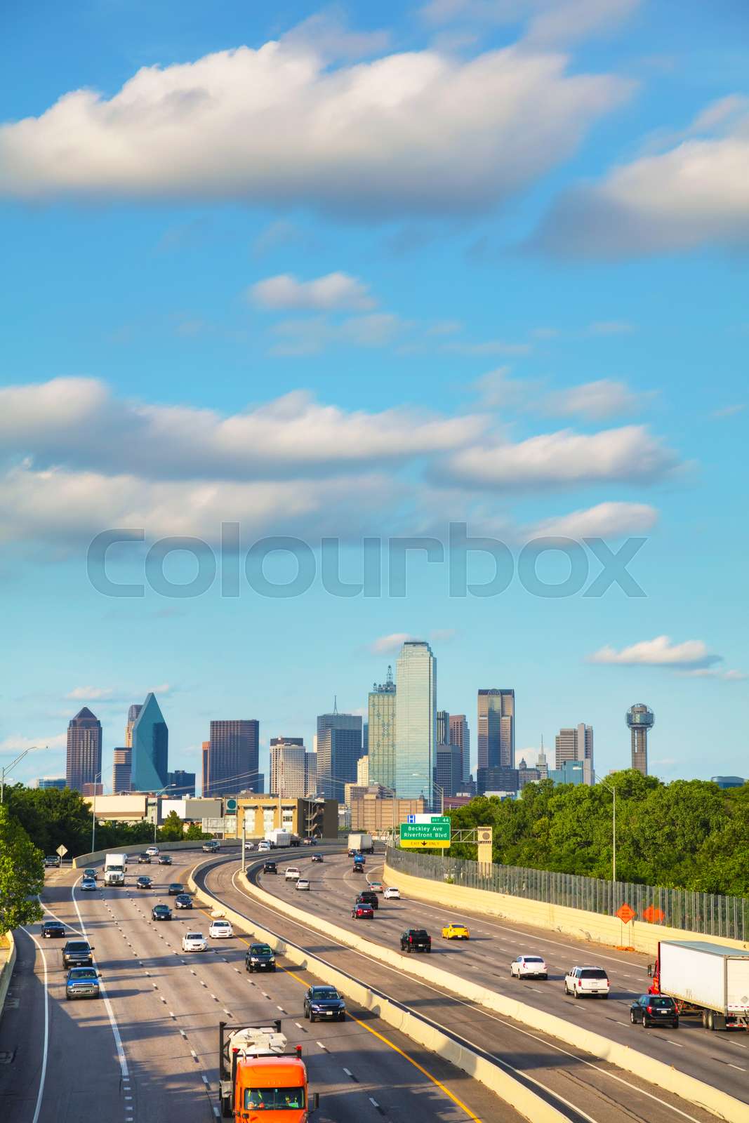 Overview of downtown Dallas | Stock image | Colourbox