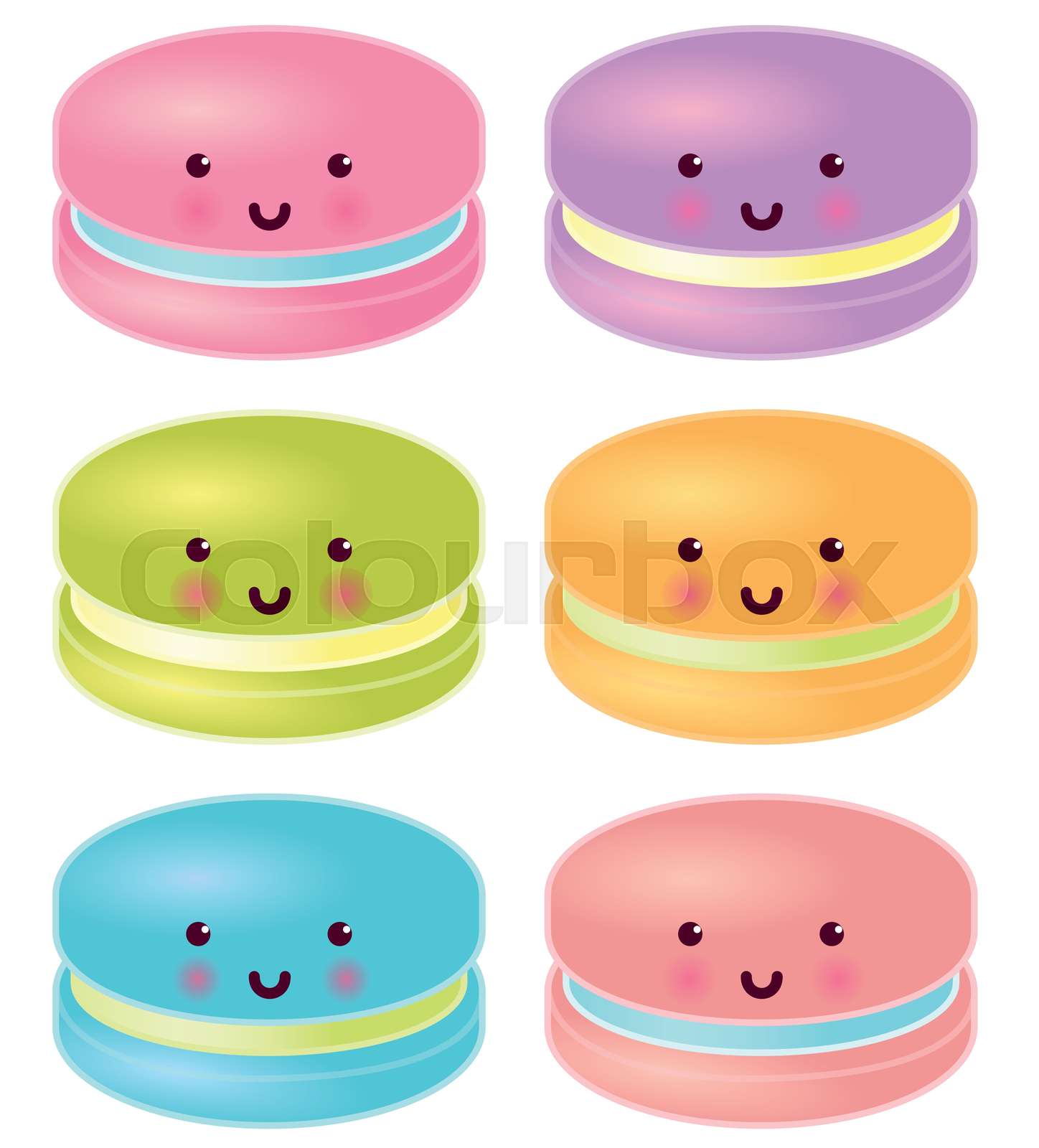 Cute Macaroons Wallpaper