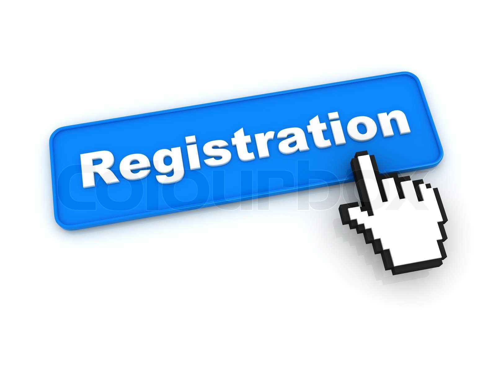 Registration Button | Stock image | Colourbox