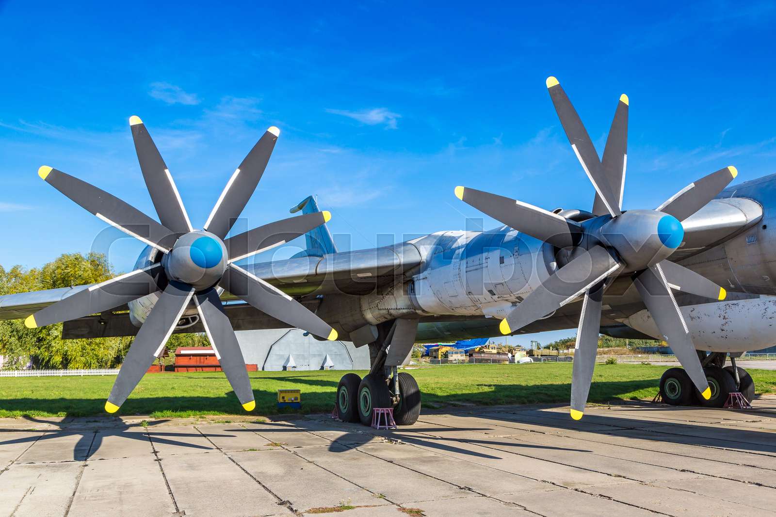 Propeller of Tupolev Tu-95 | Stock image | Colourbox