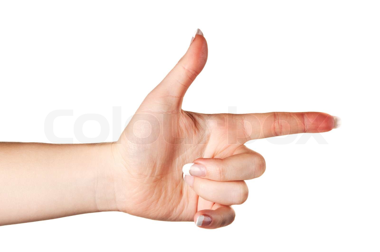 Geste mit der Hand | Stock Bild | Colourbox