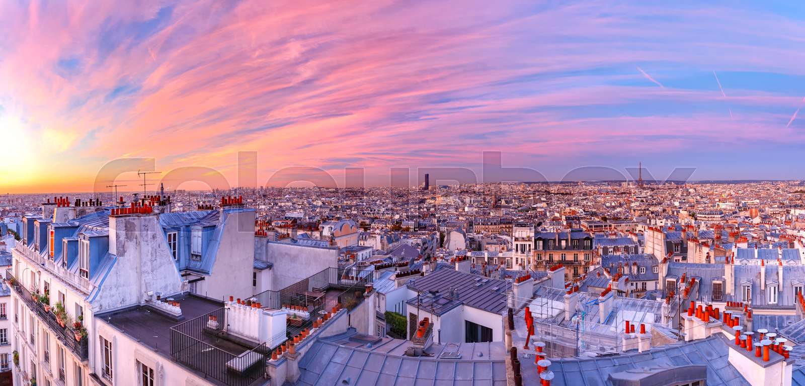 Sunrise in Paris, France | Stock image | Colourbox