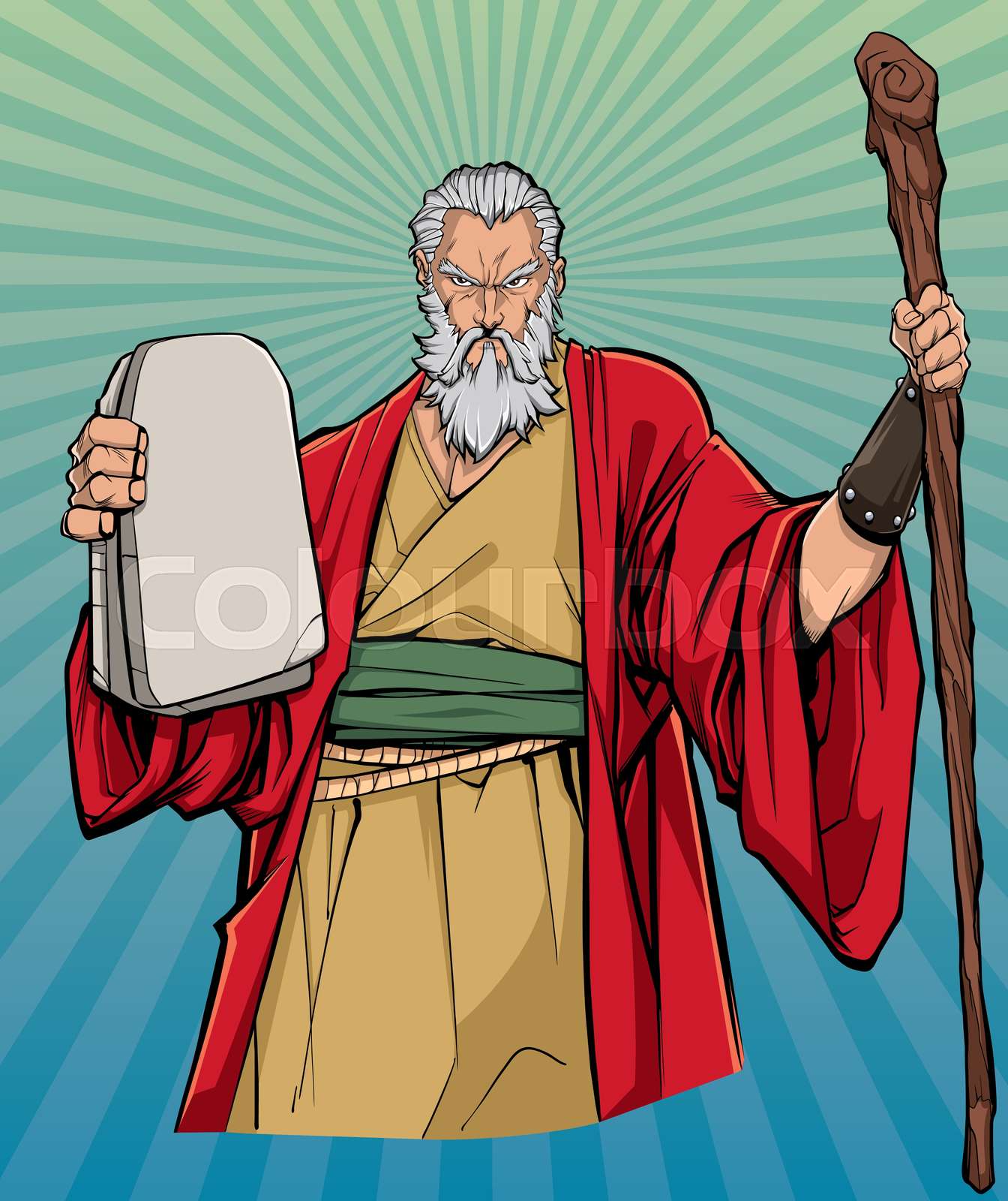 Moses Religious Icon | Stock vector | Colourbox
