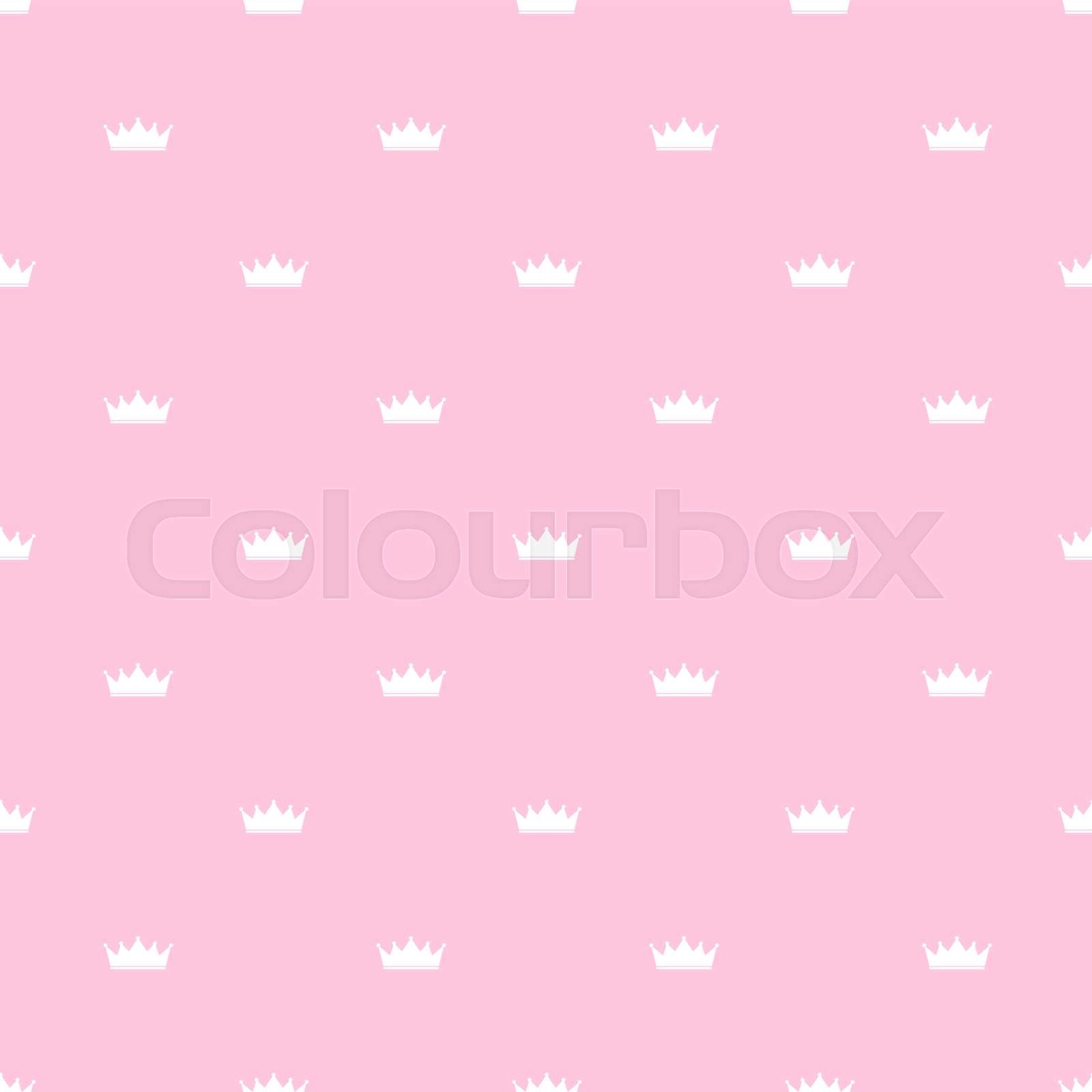 Princess Crown Seamless Pattern Background Vector Illustration | Stock ...