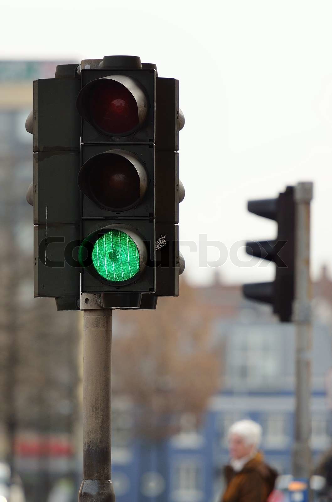 Traffic lights in Odense , Denmark | Stock image | Colourbox