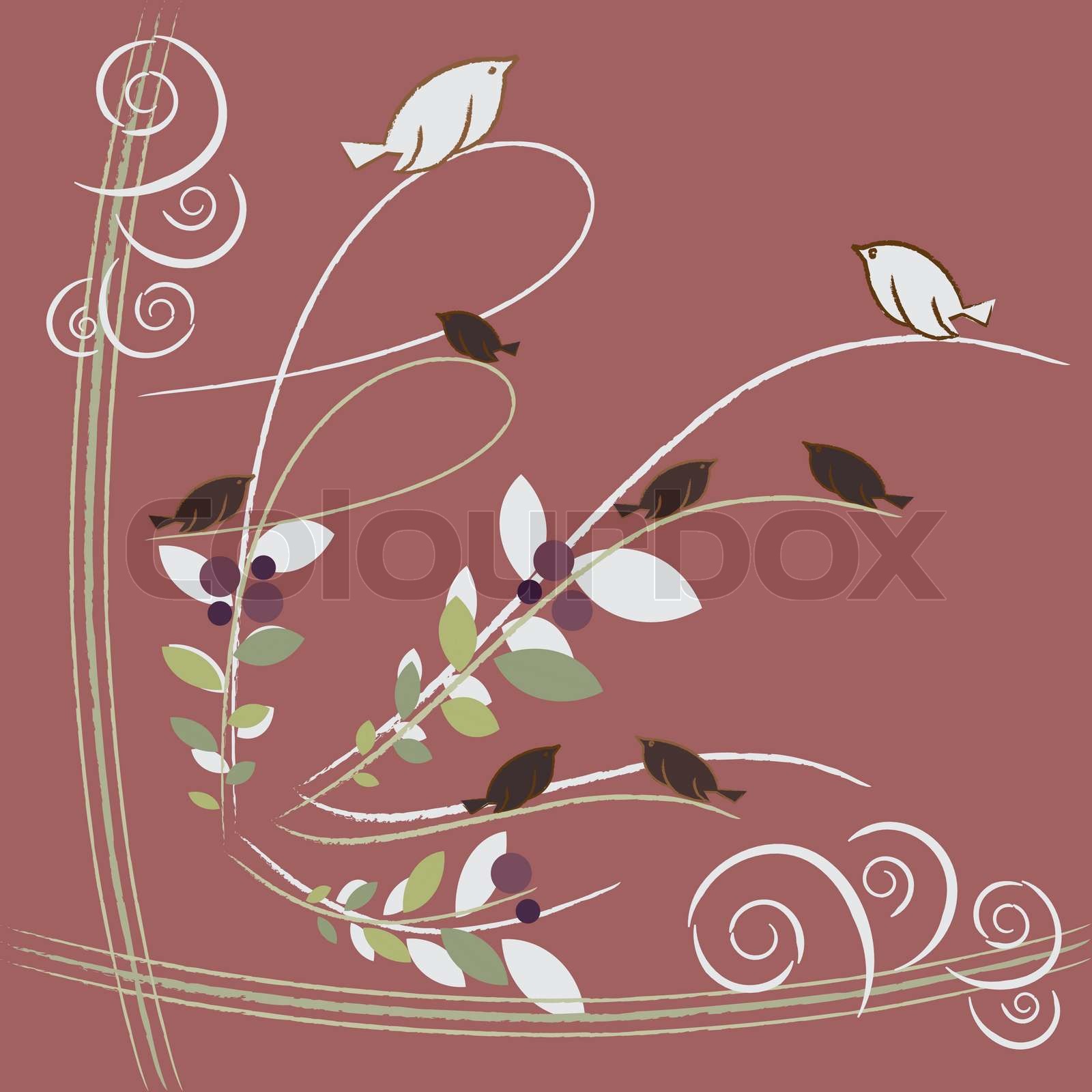 lovely spring birds | Stock vector | Colourbox