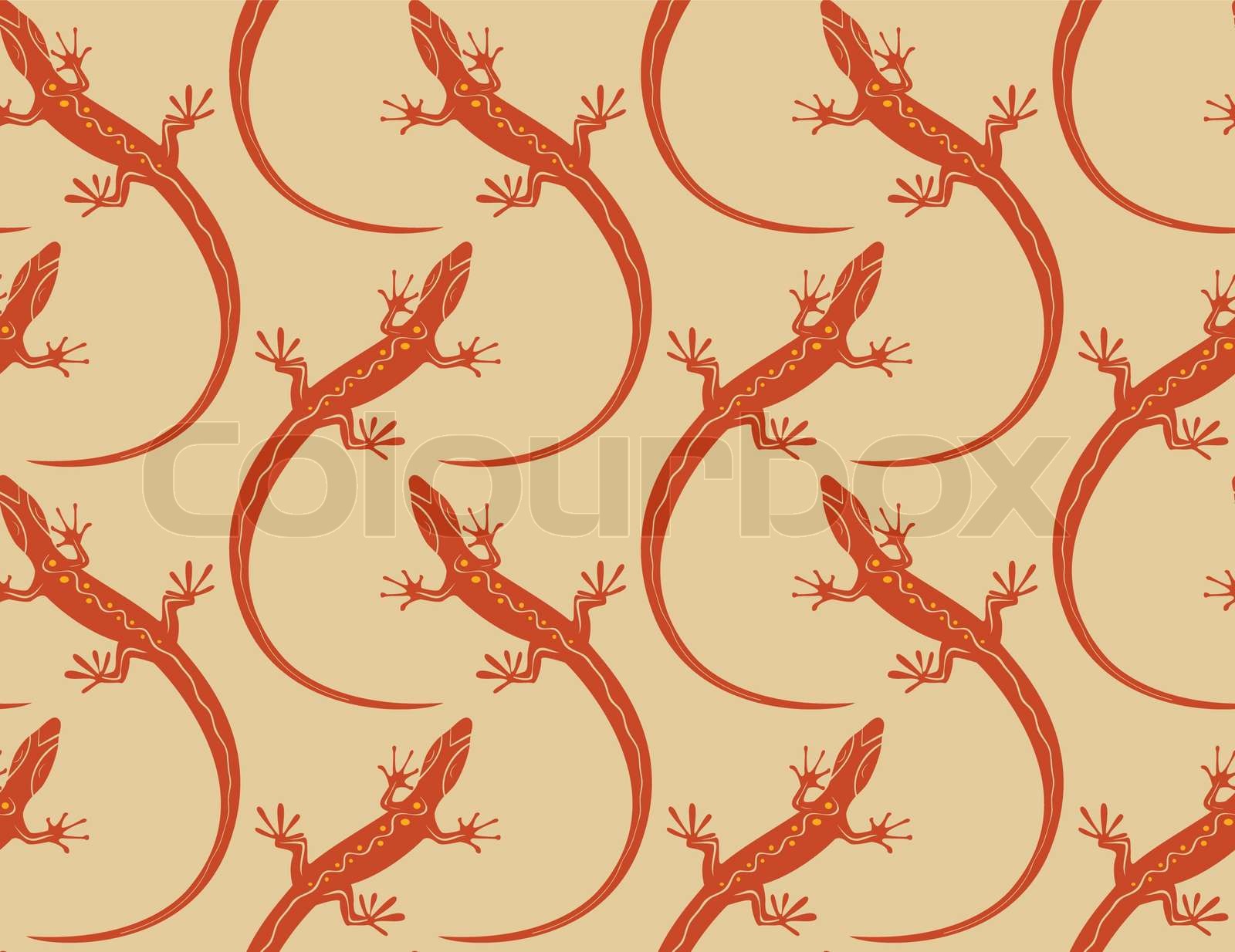 lizards seamless wallpaper pattern | Stock vector | Colourbox