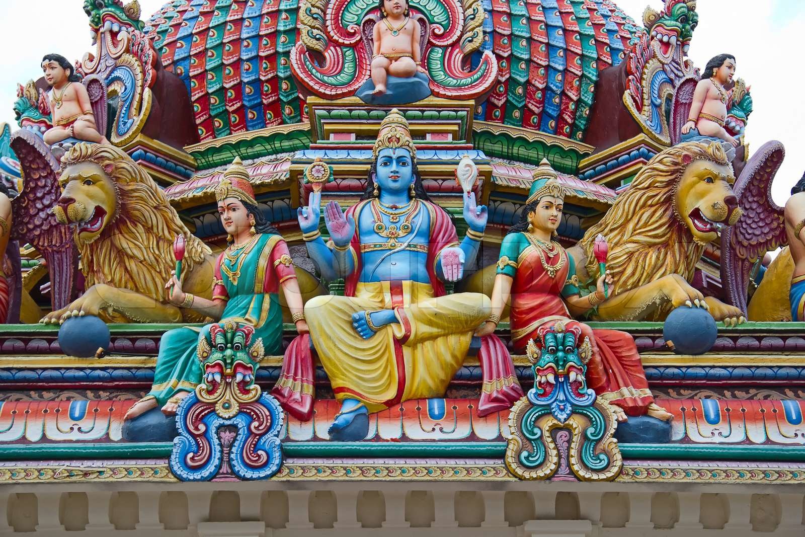 Hindu temple in Singapore | Stock image | Colourbox