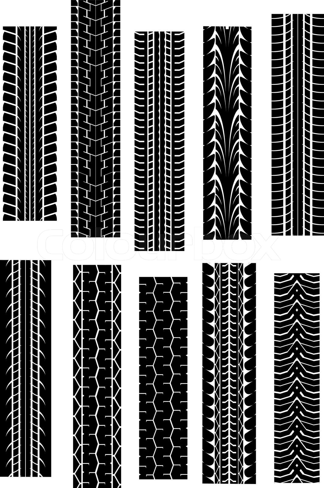 Tyre shapes | Stock vector | Colourbox