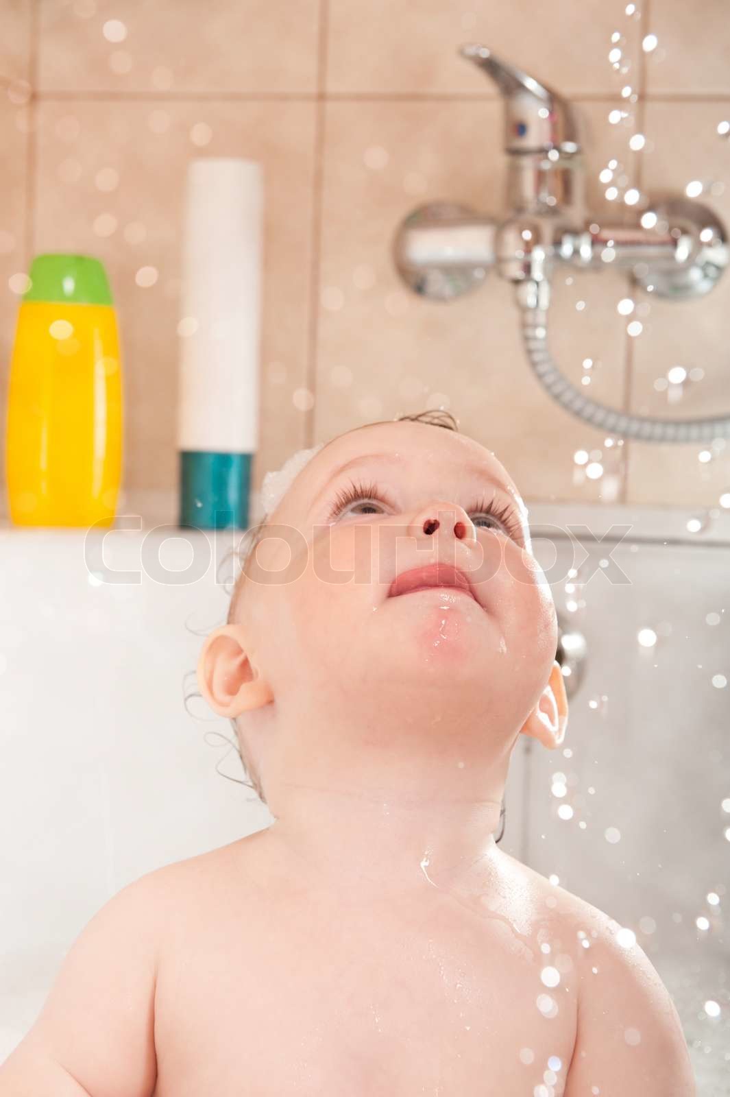 Child bathing | Stock image | Colourbox