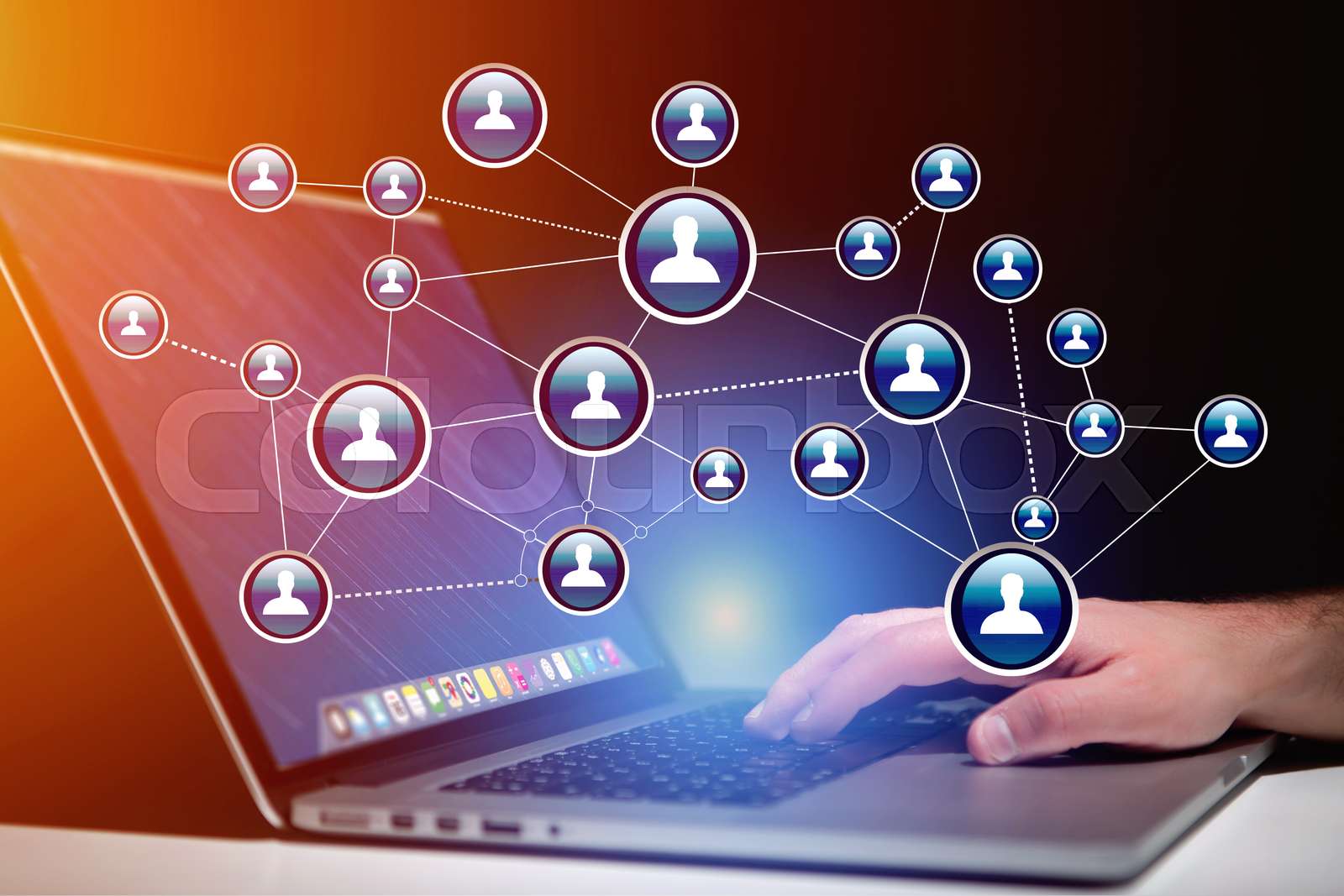 Concept of business international network interface - Technology ...