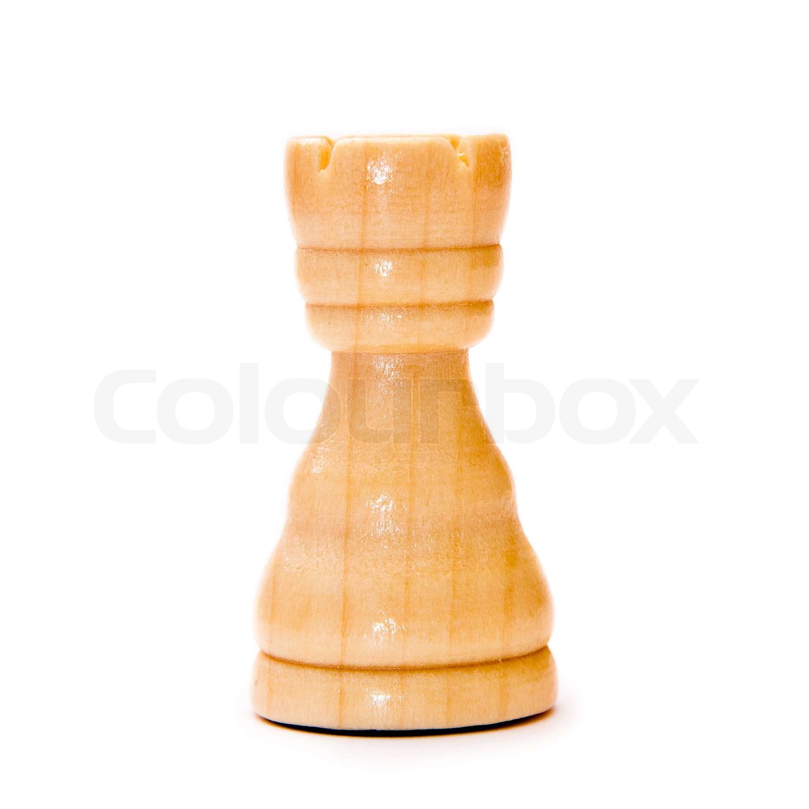 white chess piece rook | Stock image | Colourbox