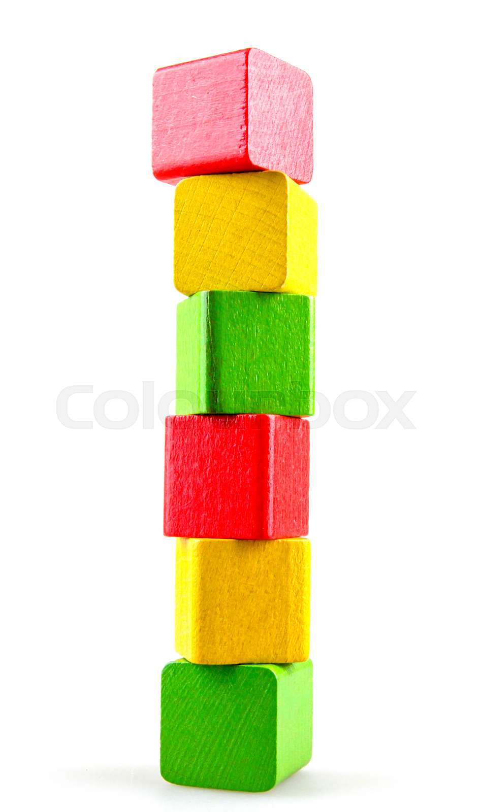 Children's wooden blocks for play | Stock image | Colourbox