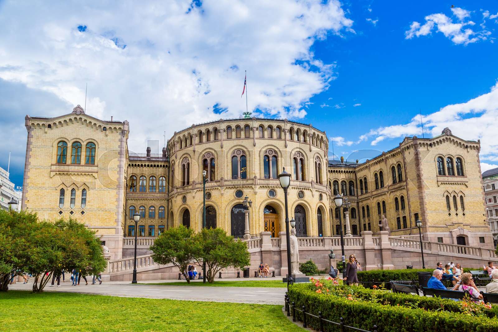 Norwegian Parliament building in Oslo | Stock image | Colourbox