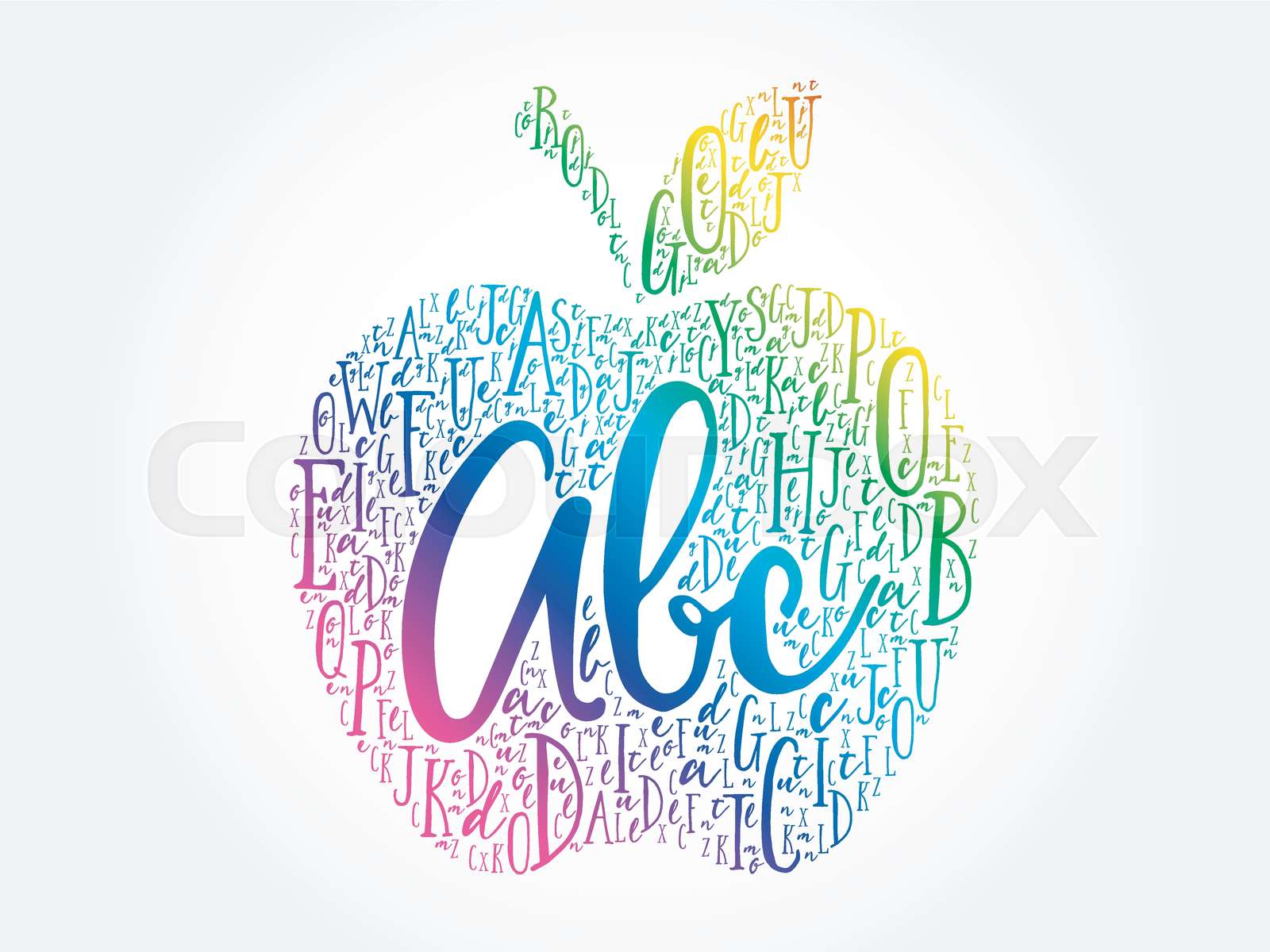 Apple Logo Word Bubble