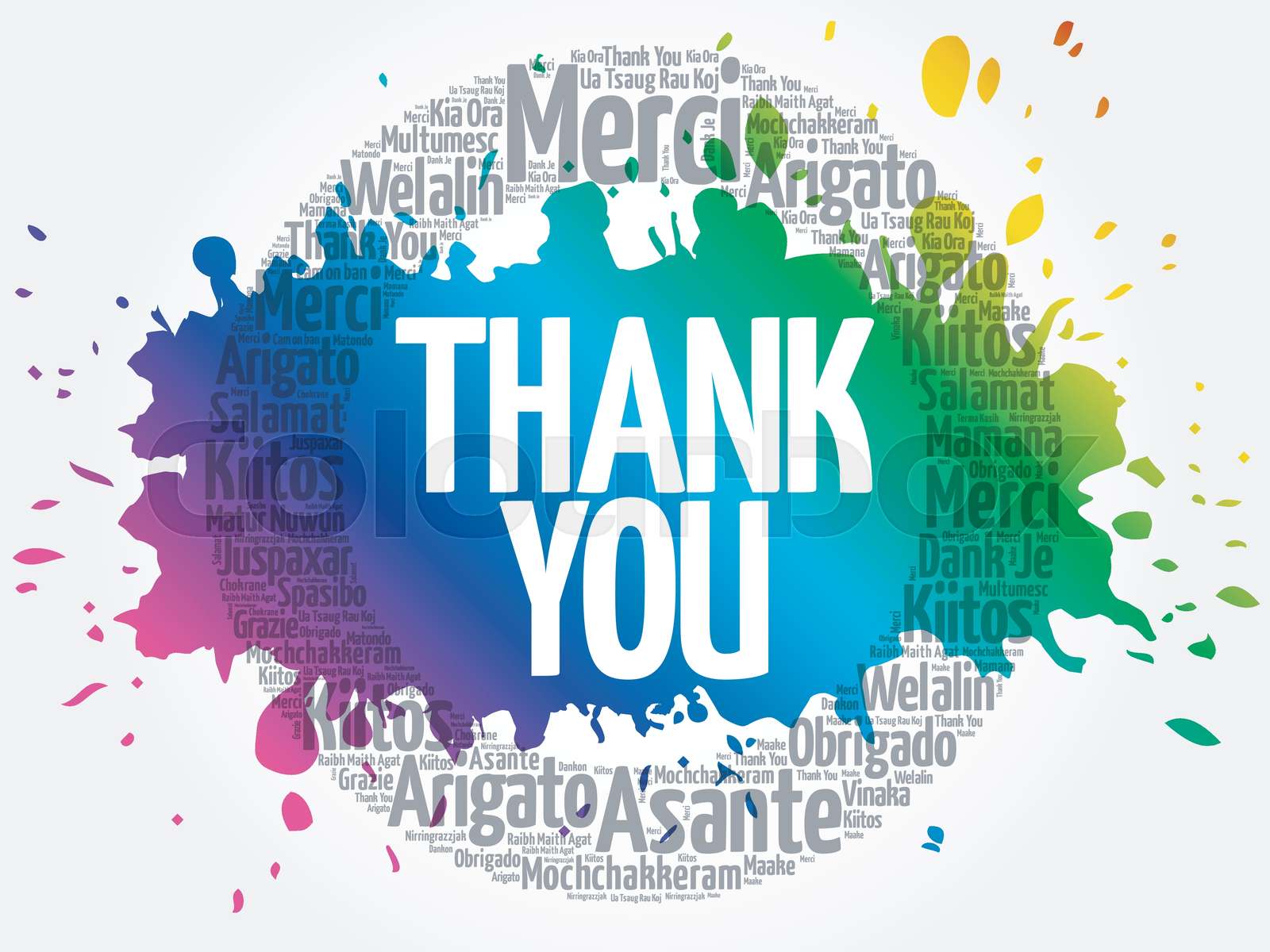 Thank You Word Cloud | Stock vector | Colourbox